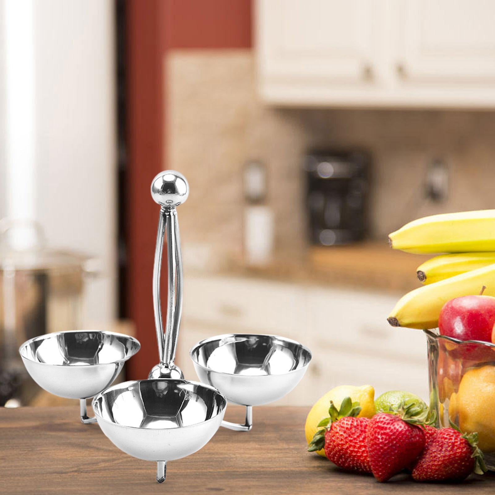 CUTICATE Condiment Serving Bowl Snack Stand with Bowls Appetizer Chip ...