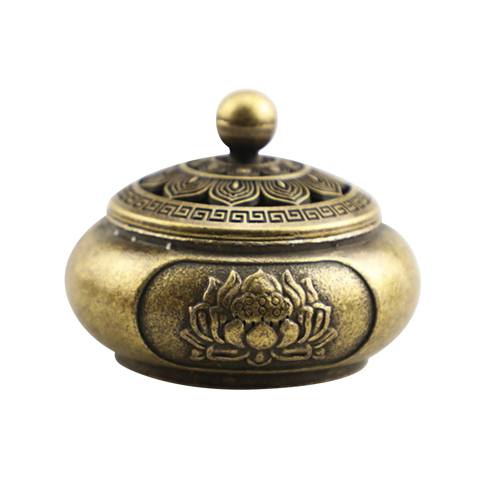 CUTICATE Copper Burner Lotus Burner Holder Antique Luxury Censer Burner ...
