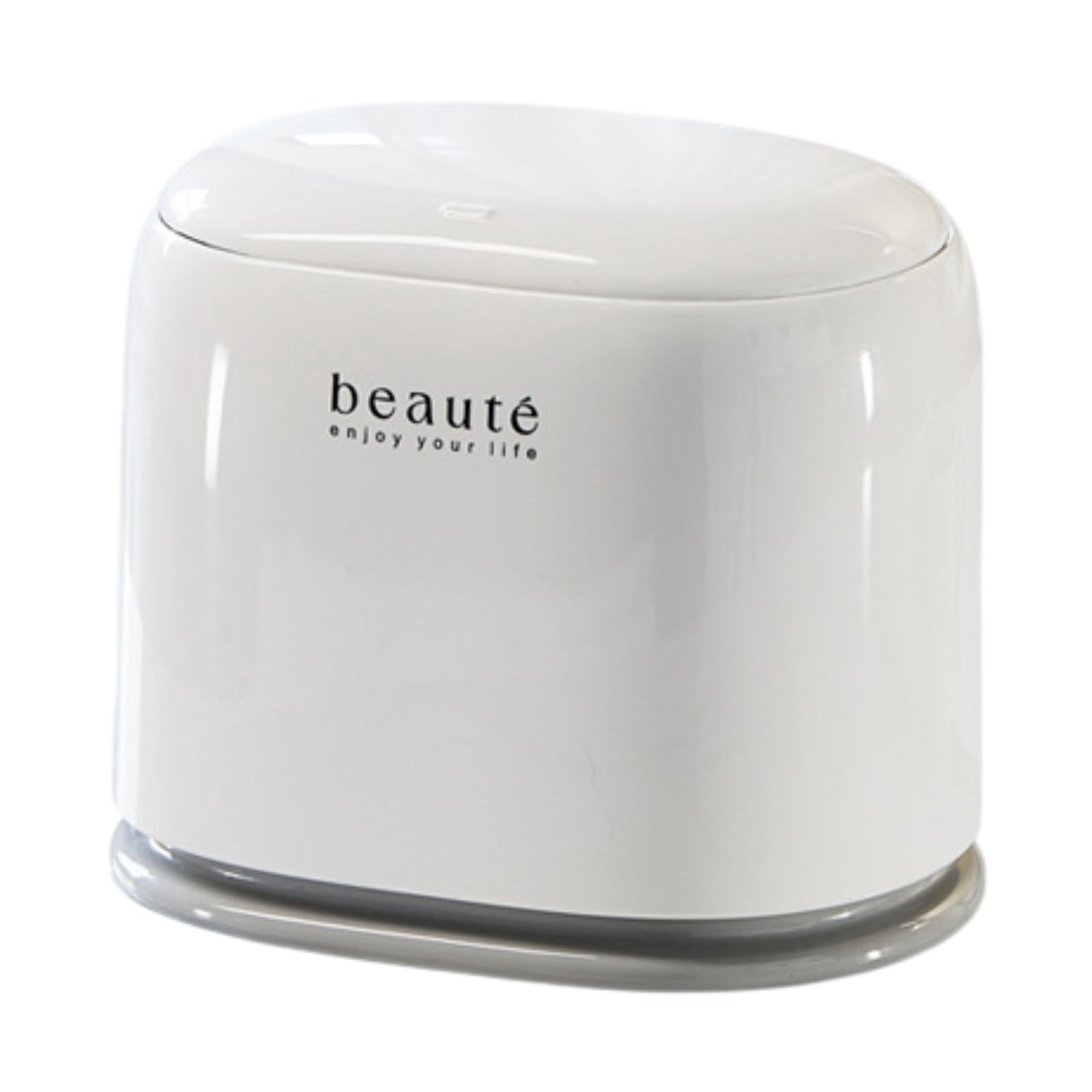 CUTICATE Counter Trash Can Countertop Garbage Can Compact with Press ...