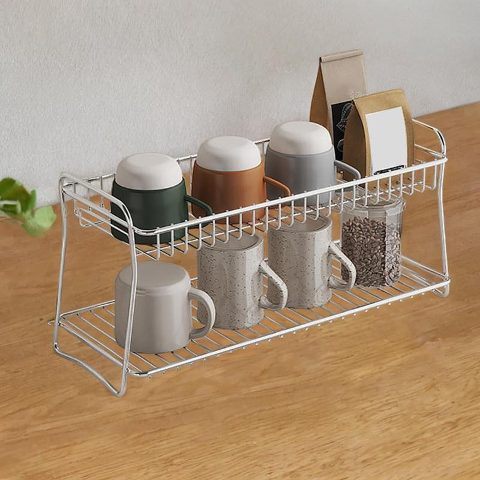 CUTICATE Countertop Spice Rack Countertop Organizer Home Coffee Bar ...