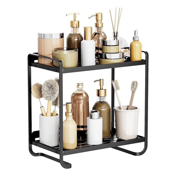 CUTICATE Countertop Standing Shelf Vegetable Holder Double Layer Easy ...