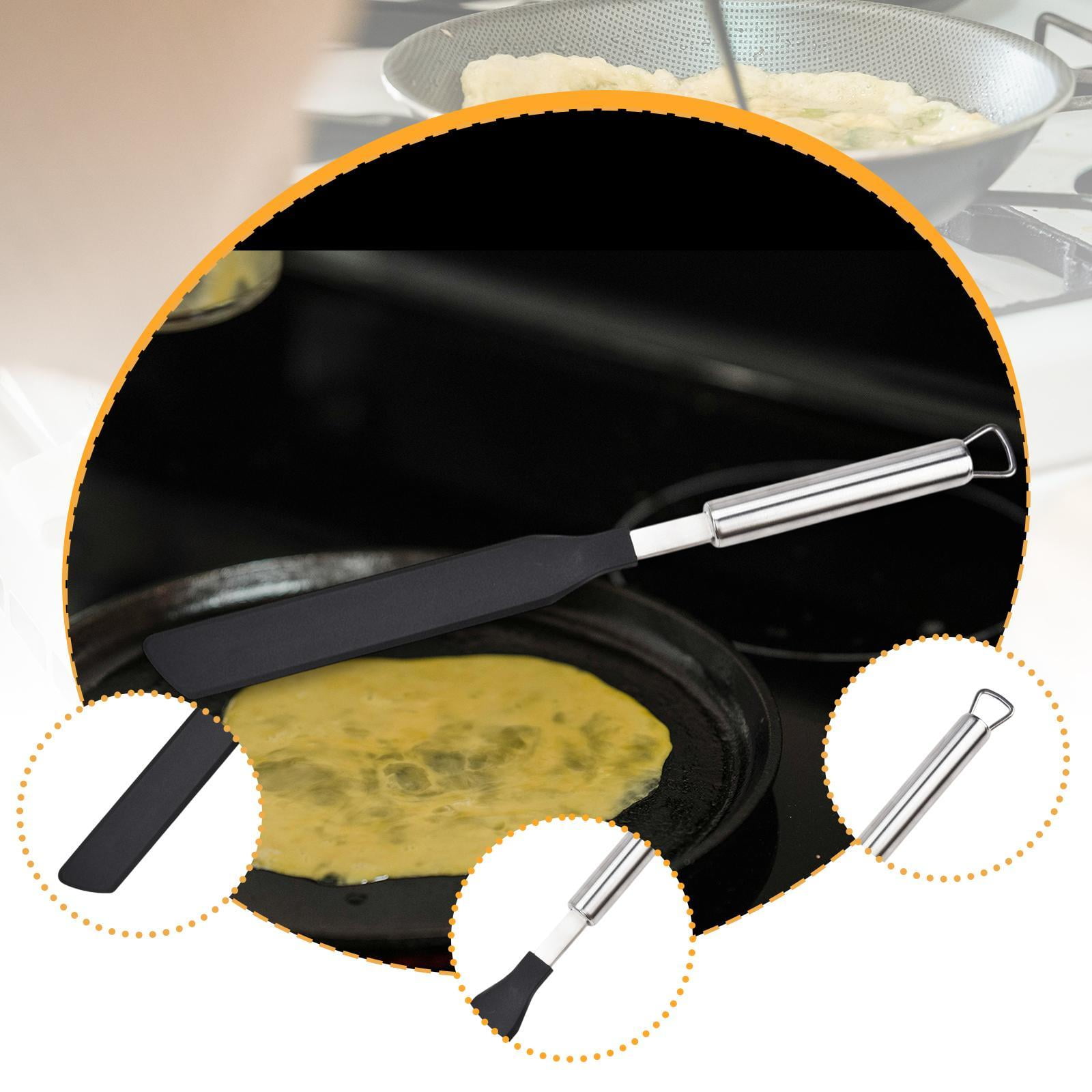 CUTICATE Crepe Turner Pancake Making Spreader Pastry Egg Pie Spreader ...