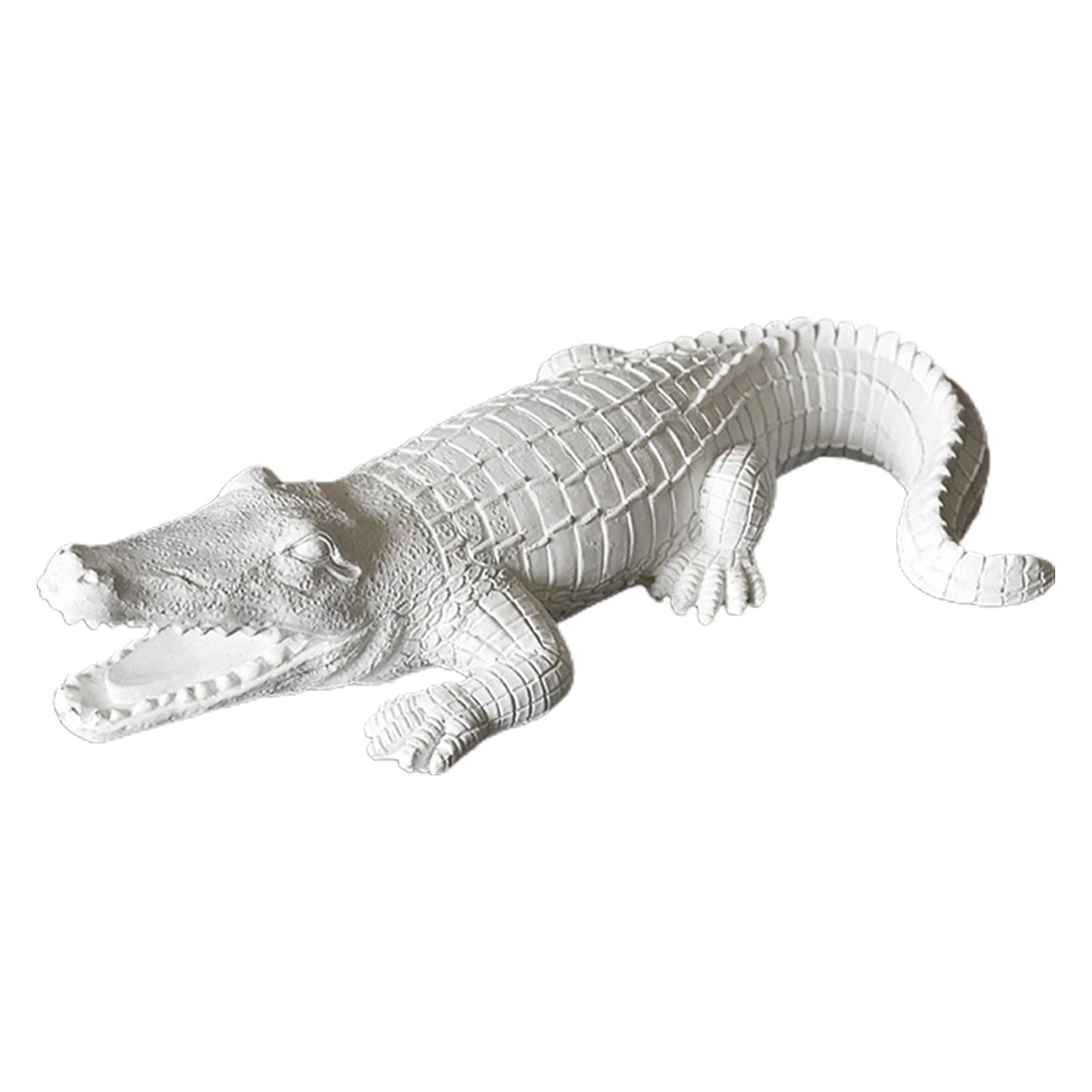 CUTICATE Crocodile Figurine Alligator Sculpture Desktop Decoration ...