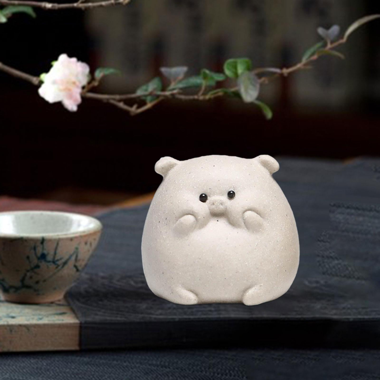 CUTICATE Cute Pig Funny Sculpture Cute Animal Figurines Creative ...