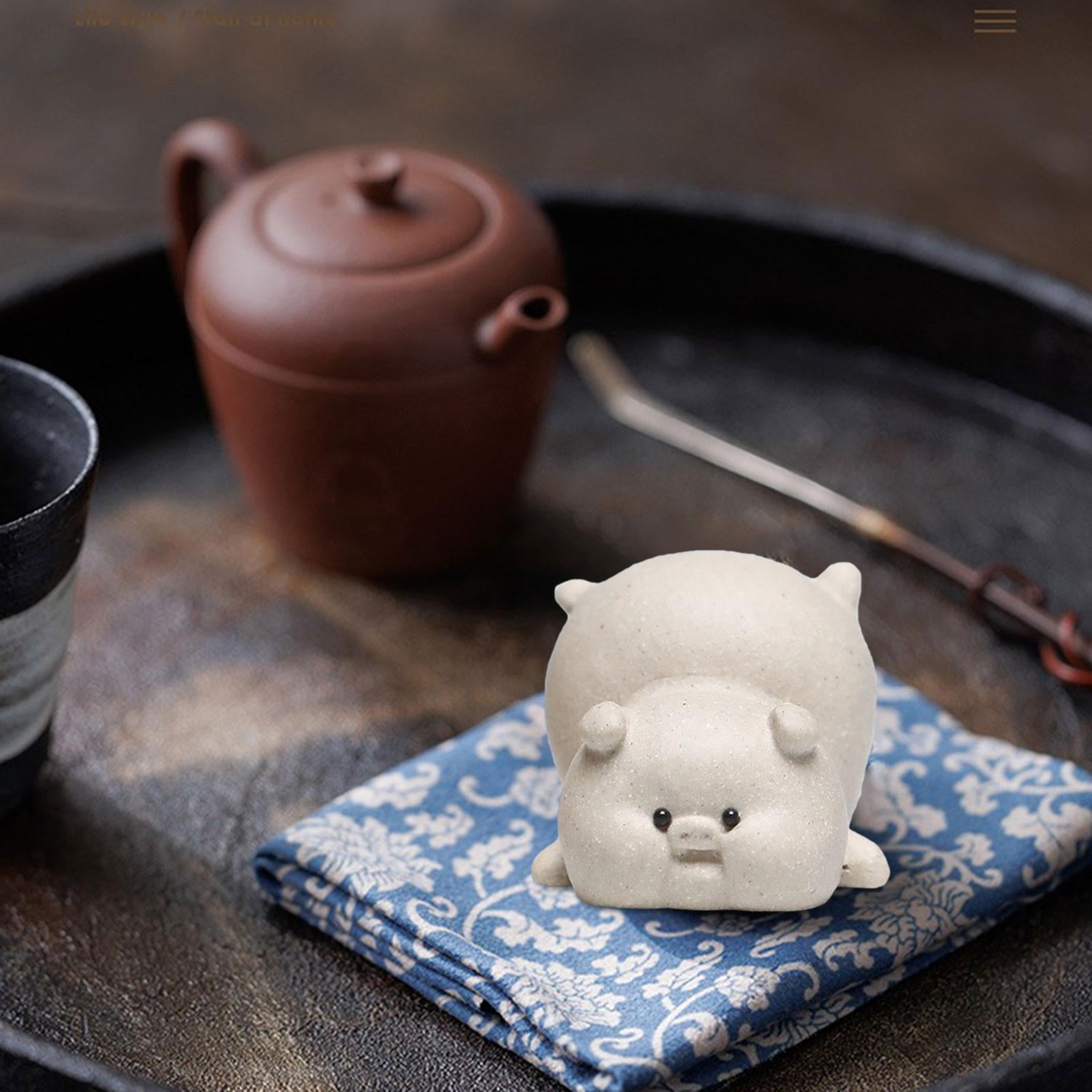 CUTICATE Cute Pig Funny Sculpture Cute Animal Figurines Creative ...