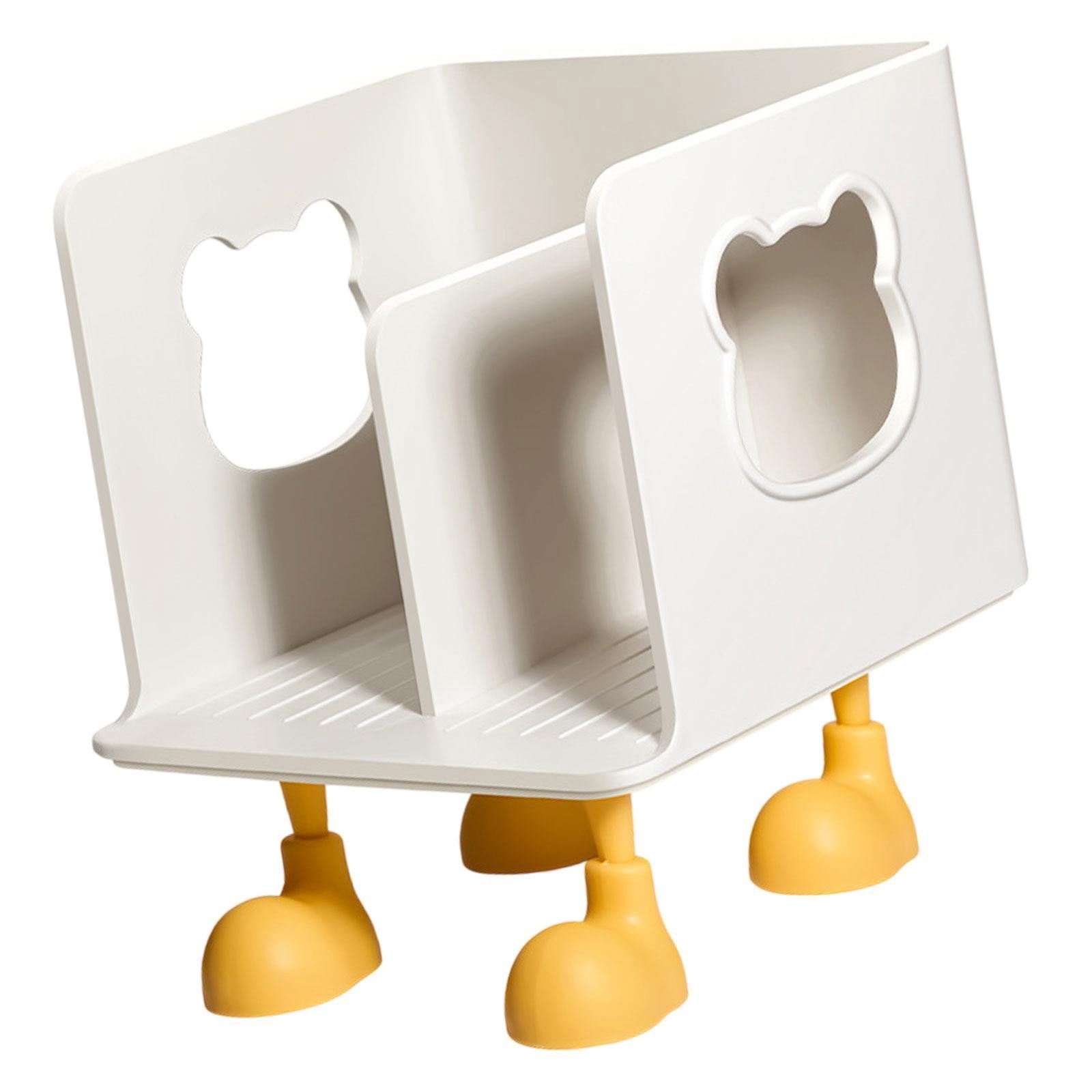 CUTICATE Desktop Bookshelf Book Organizer Decorative Support Cute ...