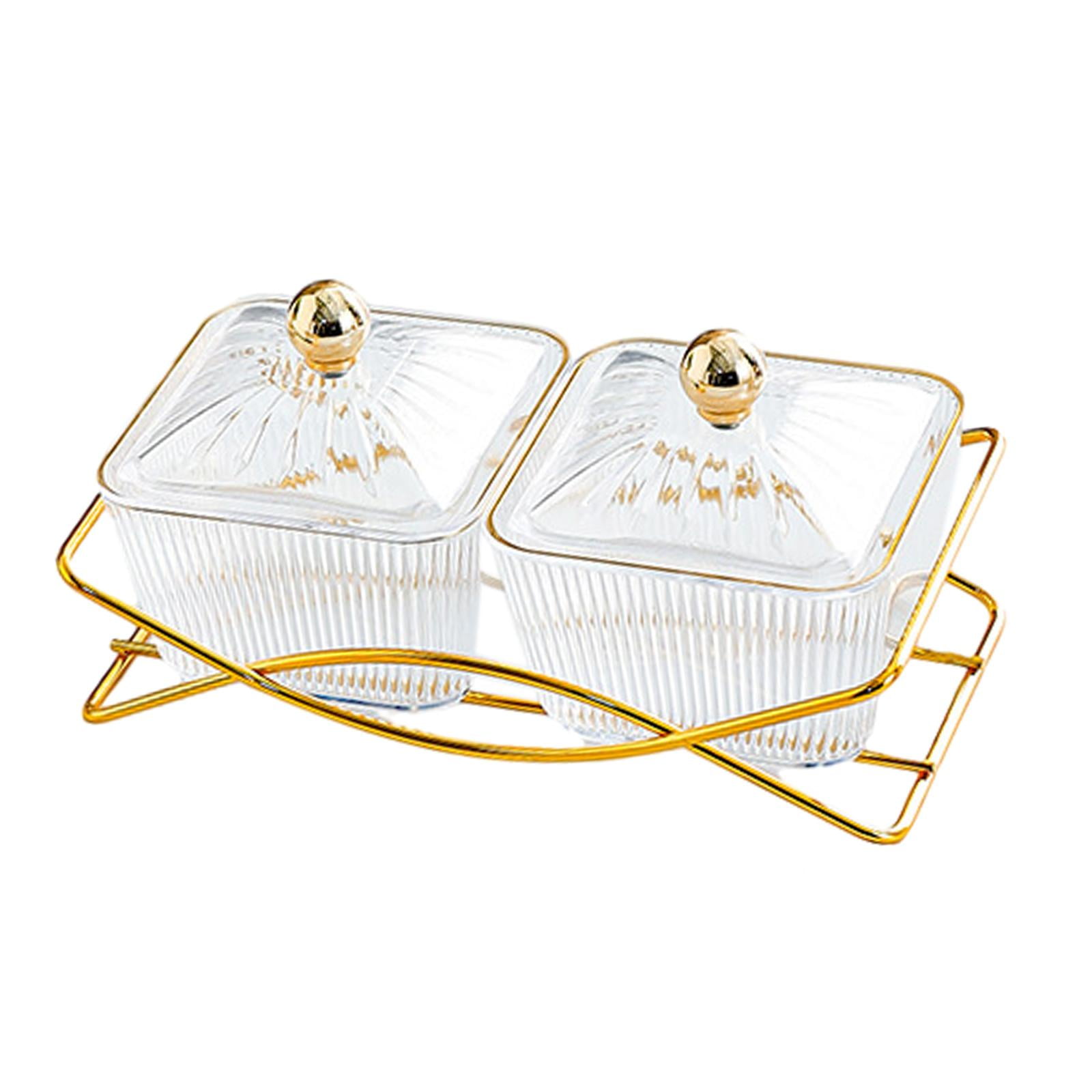 CUTICATE Divided Snack Serving Bowls Nordic Fruit Snacks Serving Platter Compartment Appetizer ...