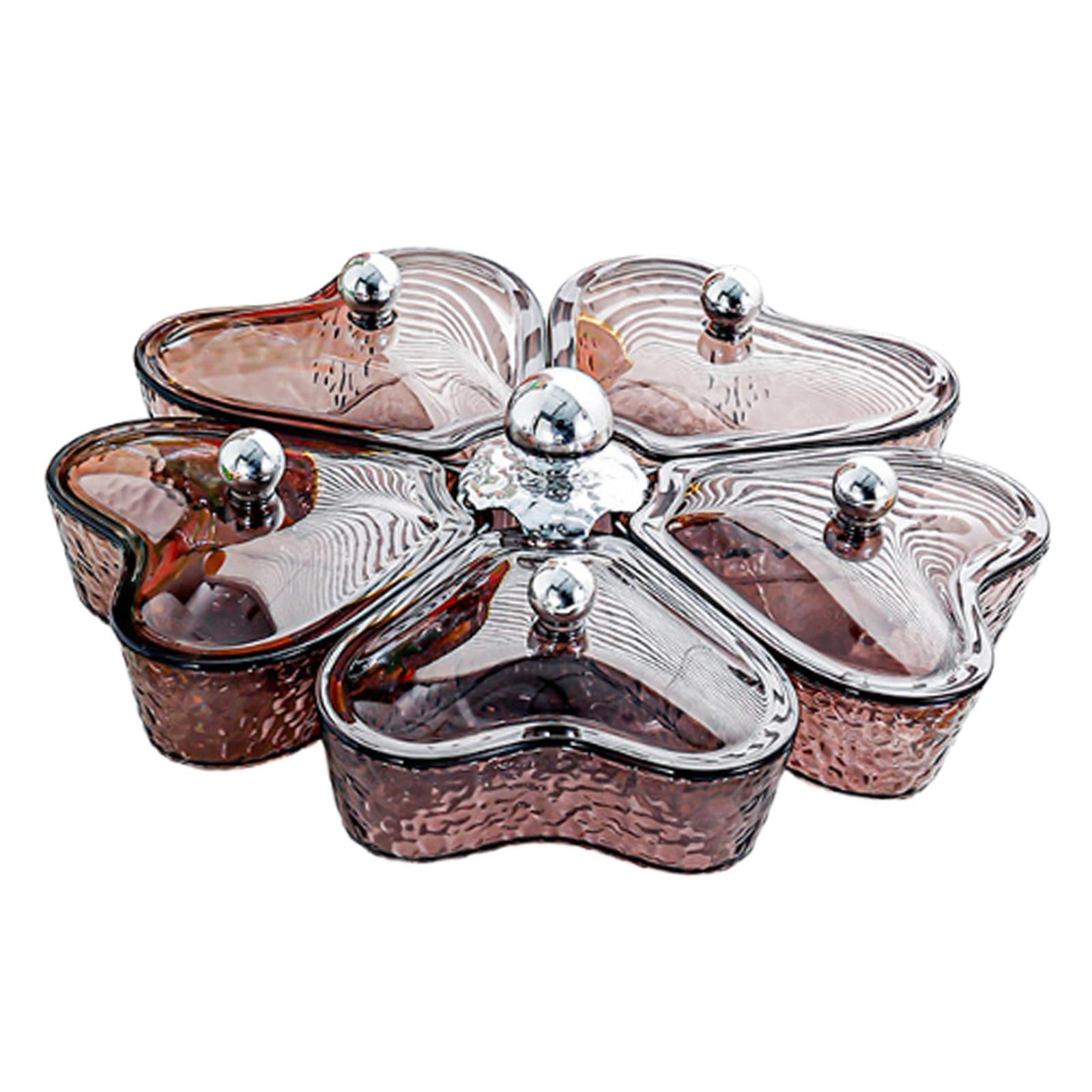 CUTICATE Dried Fruit Dish Tier Fruit Stand Platter 360 degree Rotating ...