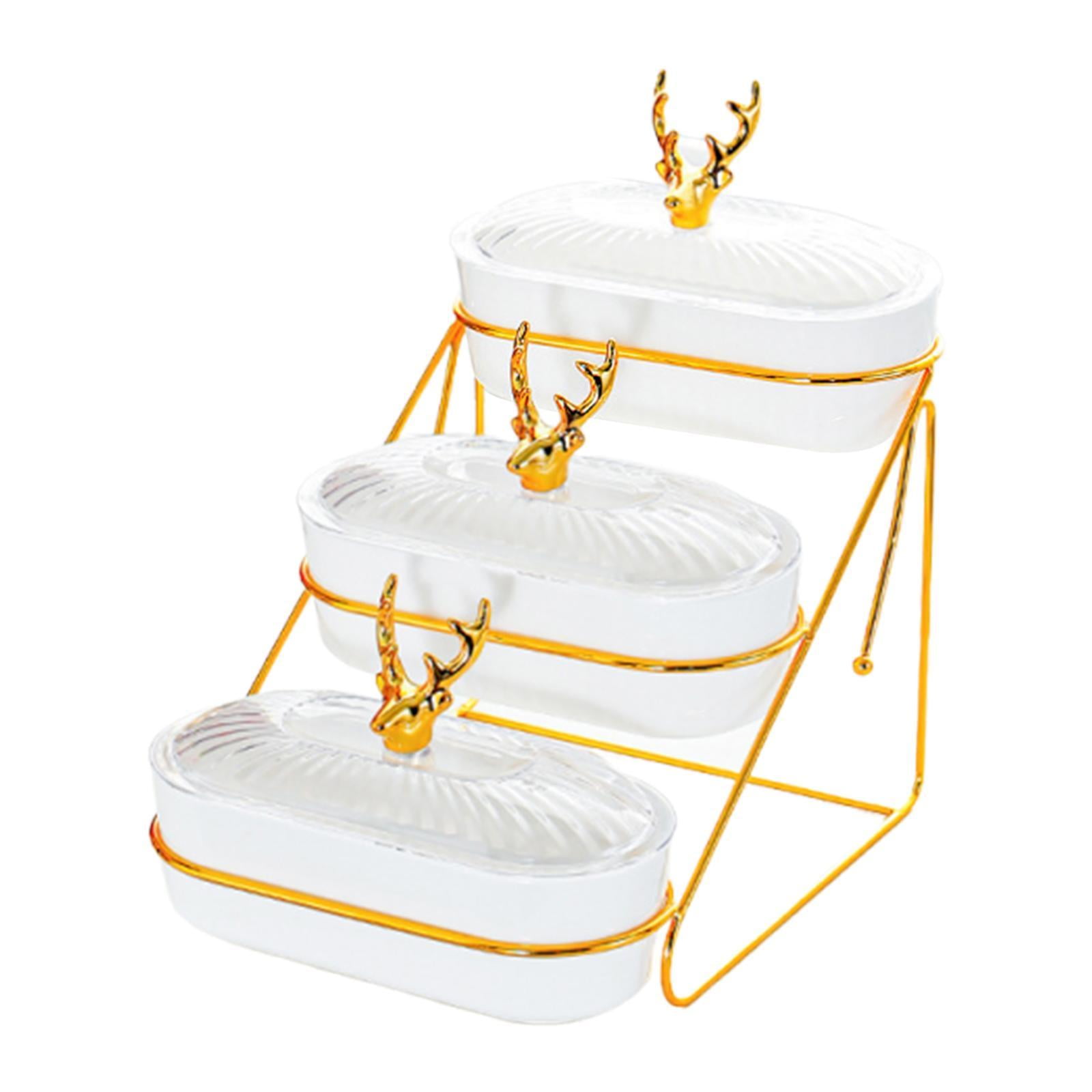 CUTICATE Dried Fruit Plate Tier Fruit Stand Serving Container Platter ...