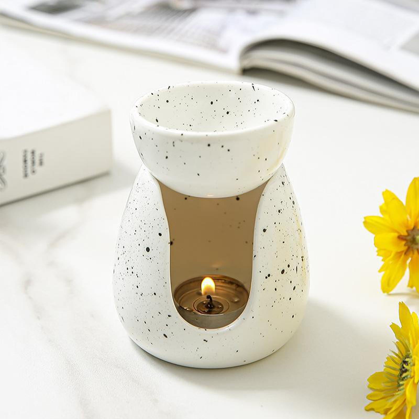 CUTICATE Essential Oil Burner Aroma Burner Ceramic Oil Diffuser Desktop ...