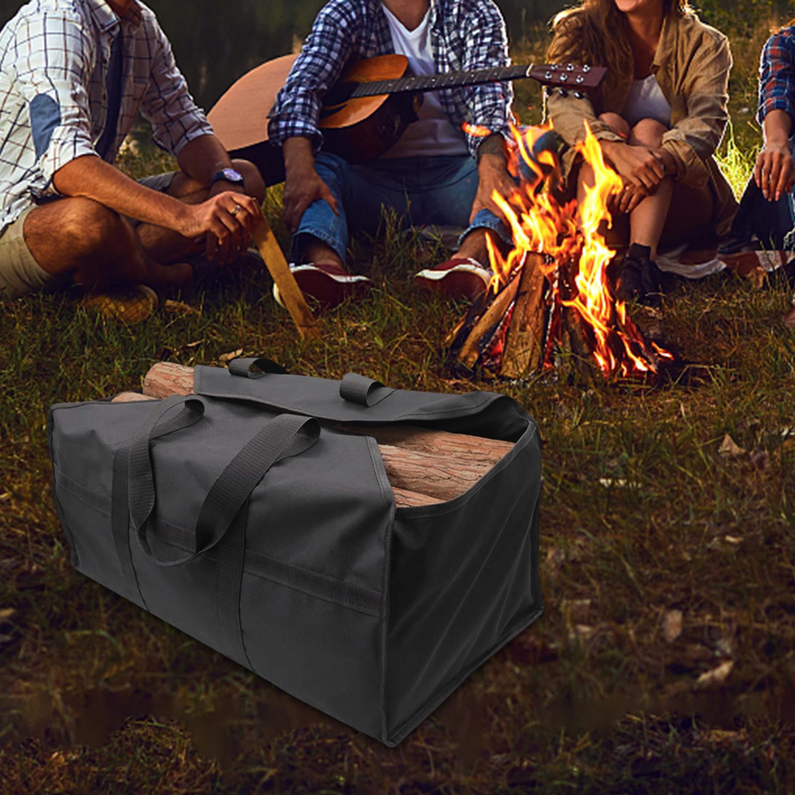 CUTICATE Fire Place Sturdy Wood Carring Bag, Fireplace Wood Carrier ...