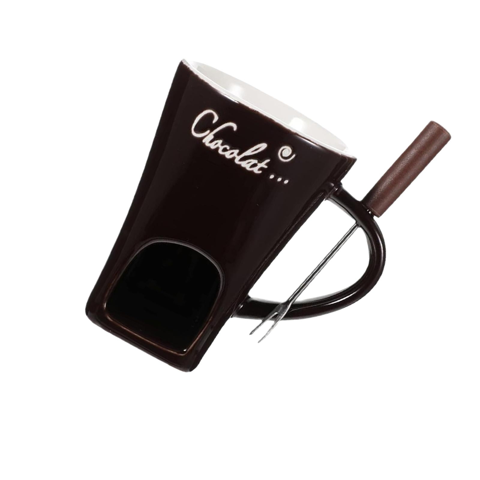 CUTICATE Fondue Mug Chocolate Melting Cup Coffee Cup Butter Melt Pot ...