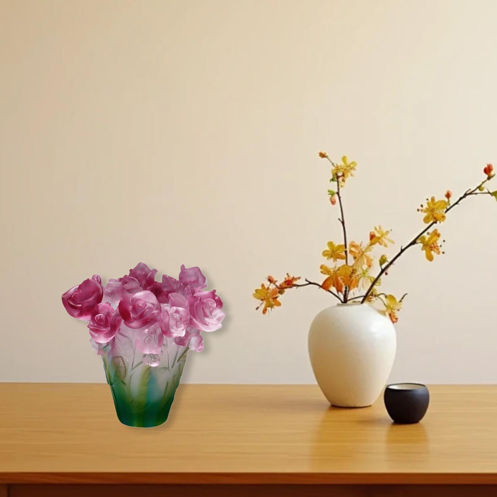 CUTICATE Glass Flower Vase Decorative Vase Modern Art Vase Flowers ...