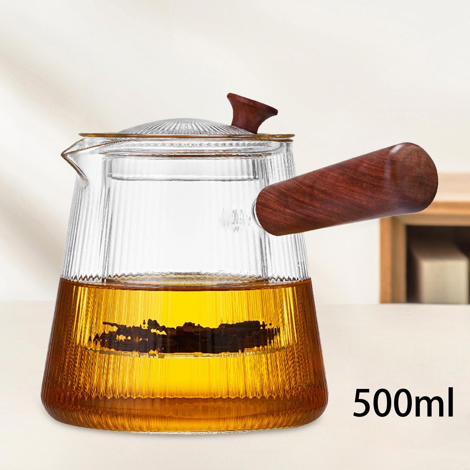 CUTICATE Glass Teapot with Infuser Stovetop Safe Tea Pot with Lid ...