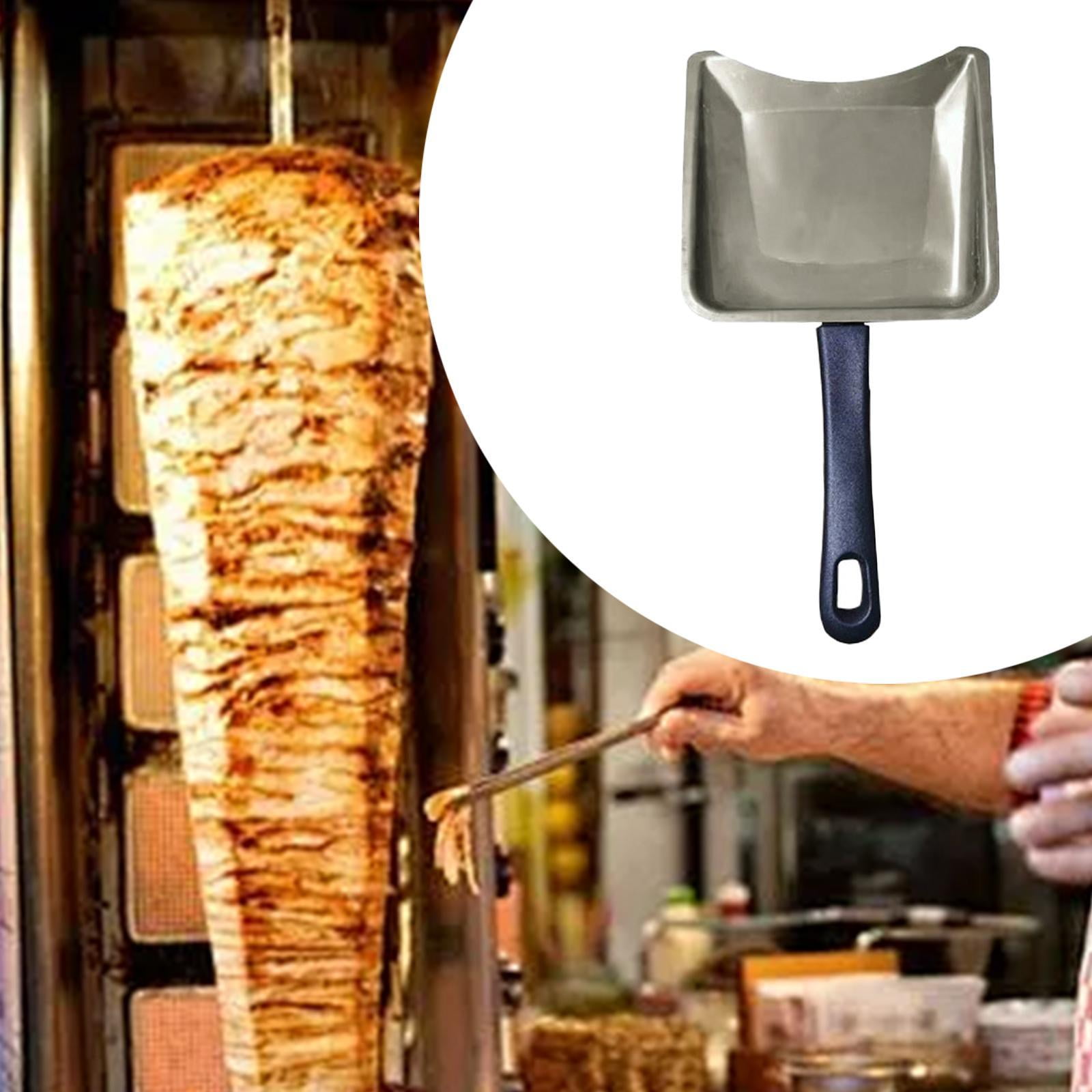 CUTICATE Handheld Meat Catcher Pan BBQ Rotisserie Meat Practical for Restaurant Outdoor Camping ...