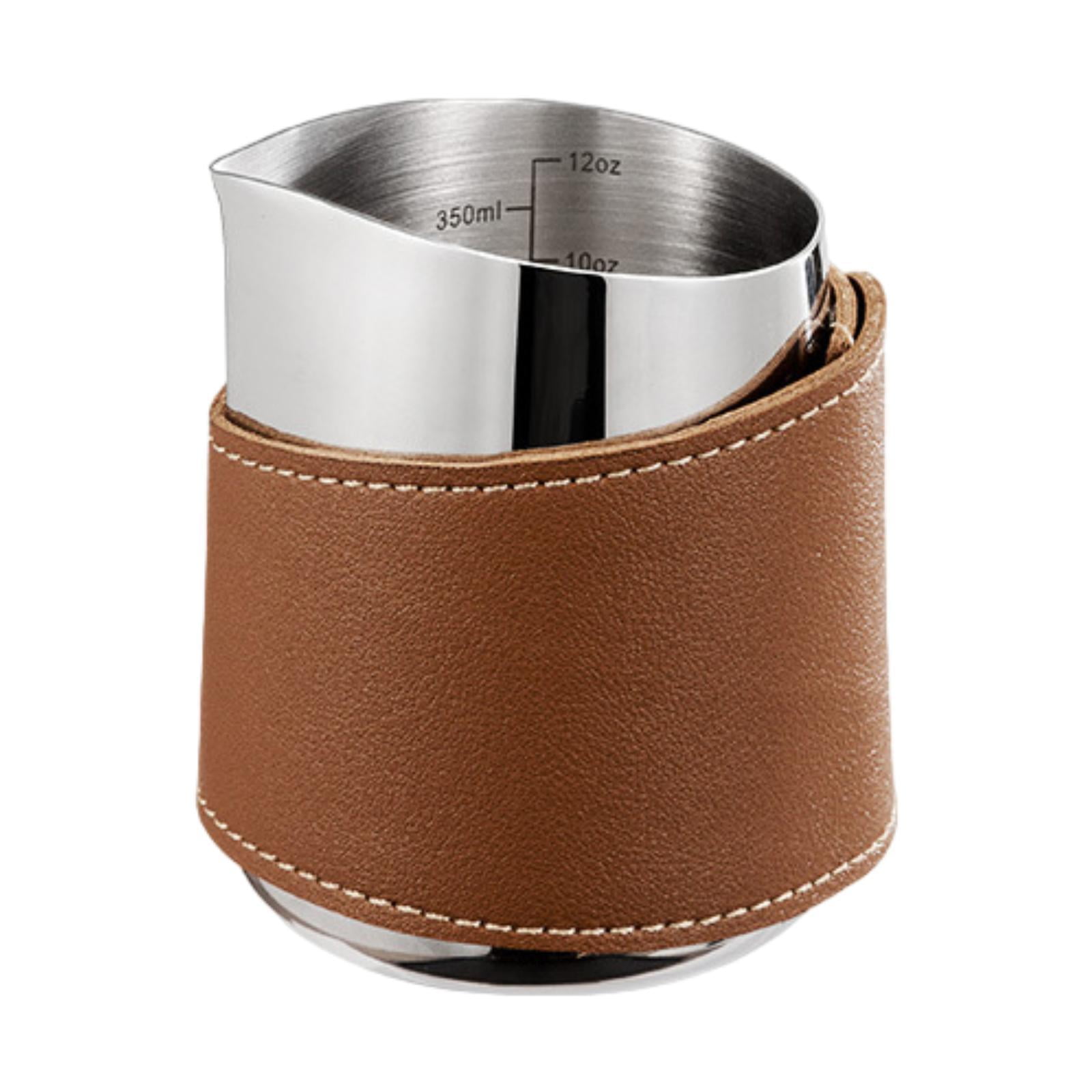 CUTICATE Handleless Milk Frothing Pitcher Slanted Mouth Latte Cup Latte ...