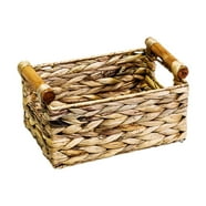 Simplify 2 Pack Large Woven Shelf Storage Basket in Grey - Walmart.com