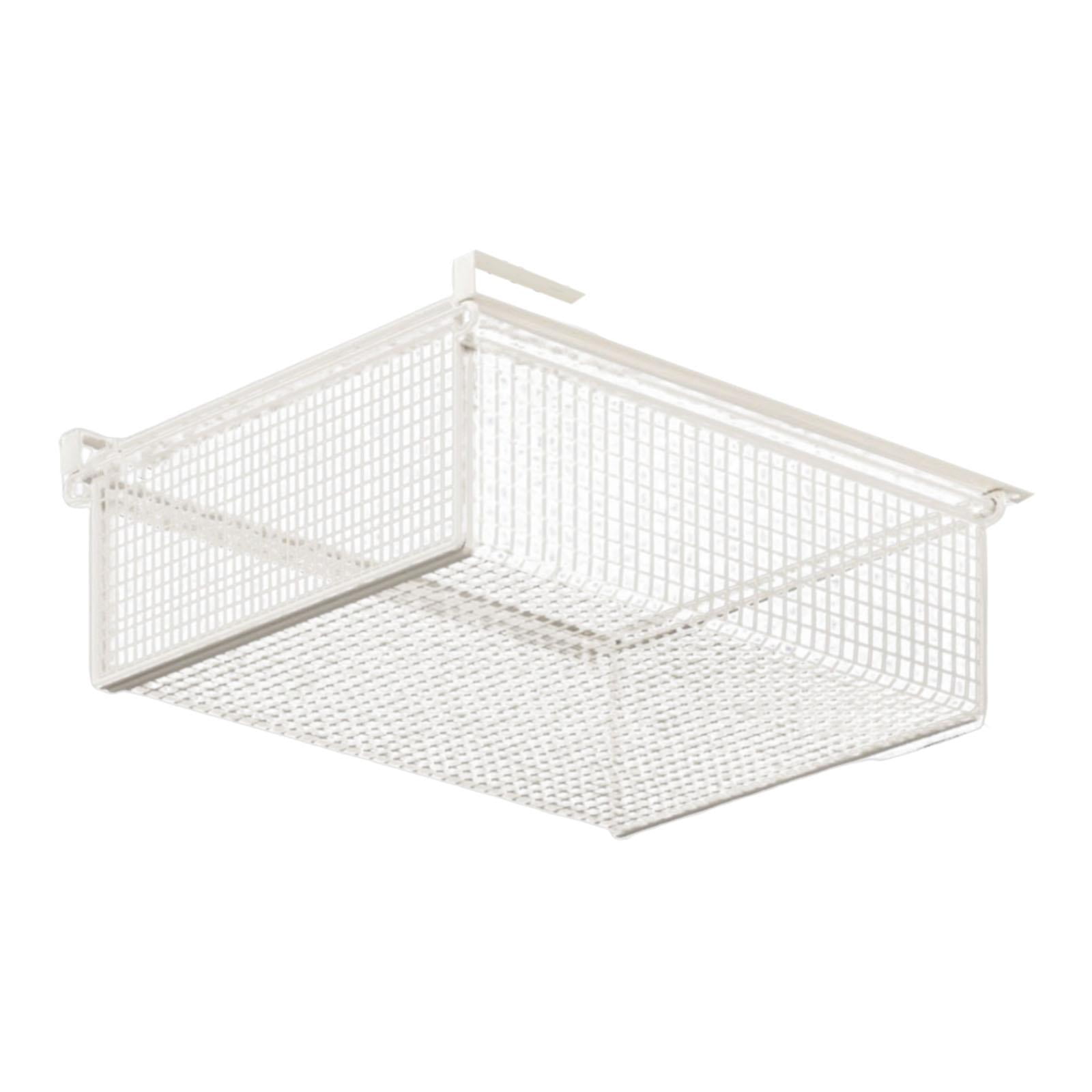 CUTICATE Hanging Pullout Drawer Basket Wardrobe Storage Frame Metal ...