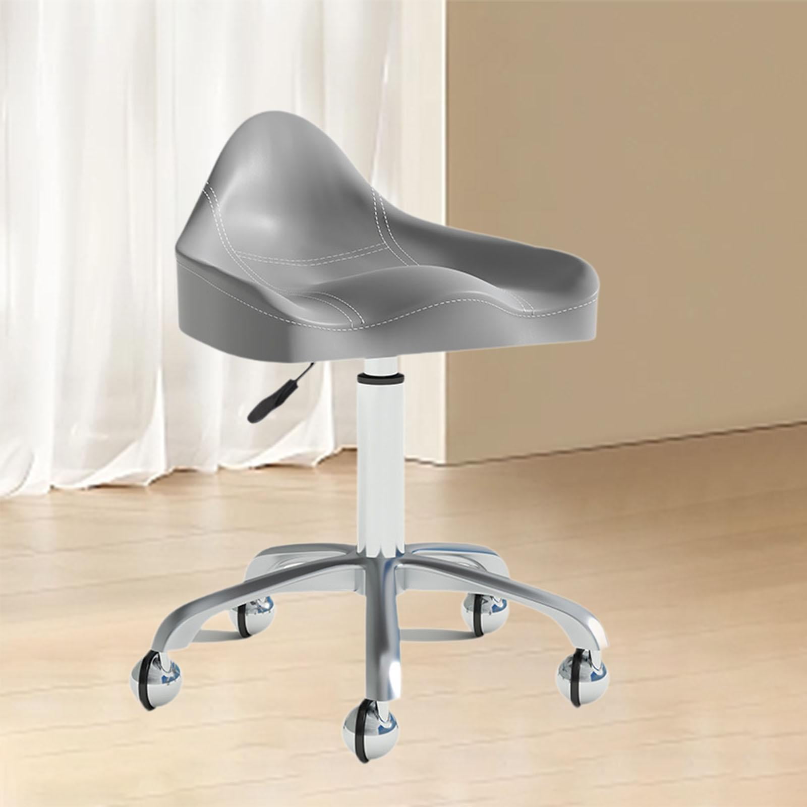 CUTICATE Heavy Duty Rolling Stool Adjustable Rolling Stool with ...
