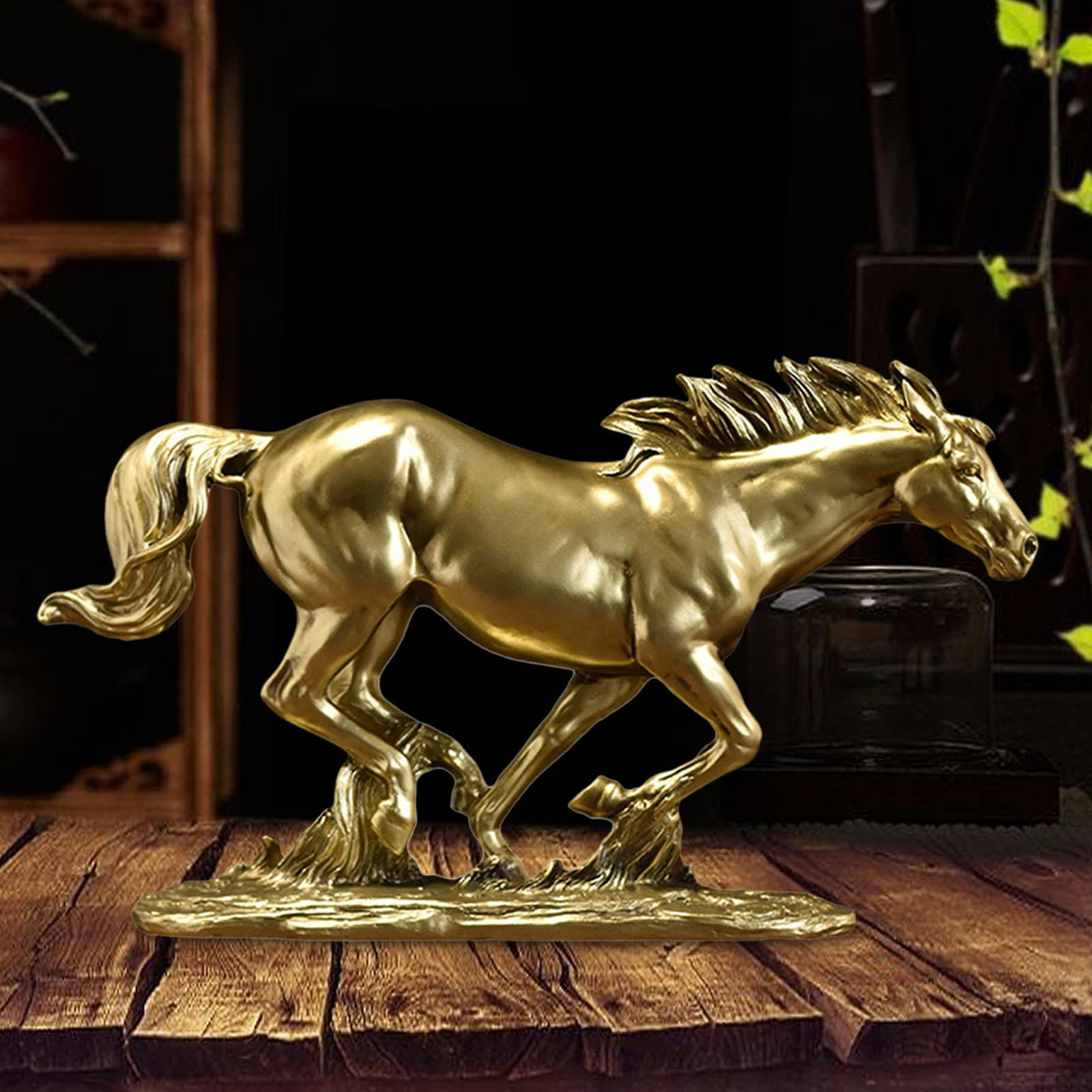 CUTICATE Horse Statue Horse Figurines Collectable Crafts Resin Animal ...