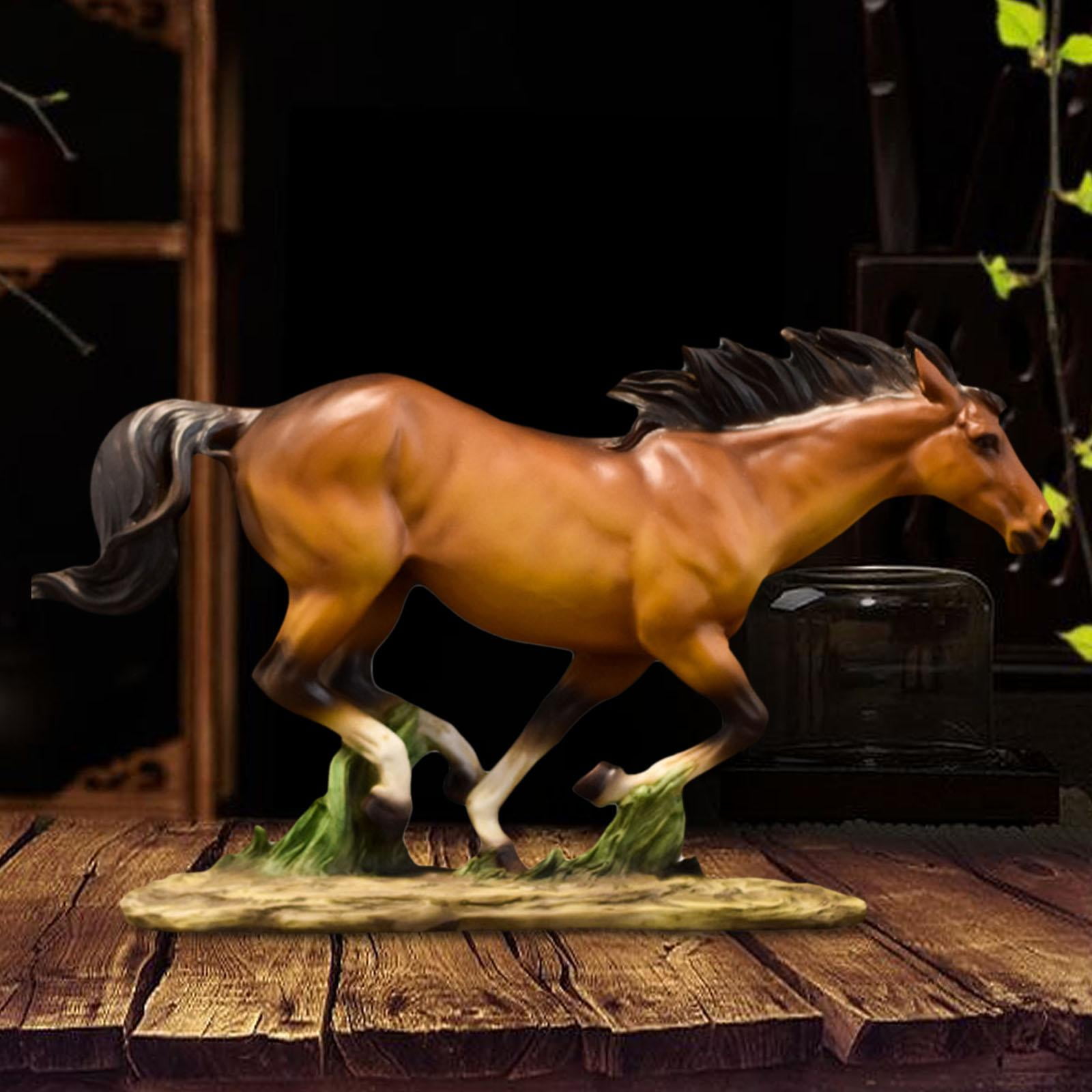 CUTICATE Horse Statue Horse Figurines Collectable Crafts Resin Animal ...