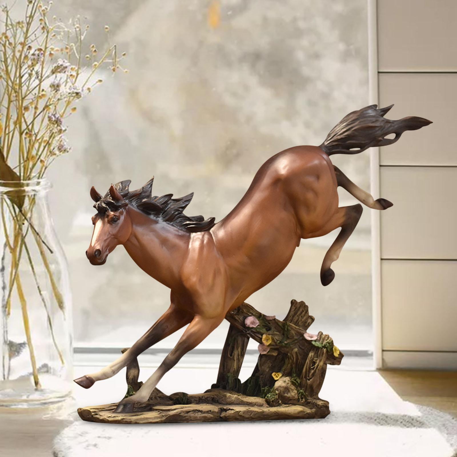 CUTICATE Horse Statue Horse Figurines Collectable Crafts Resin Animal ...
