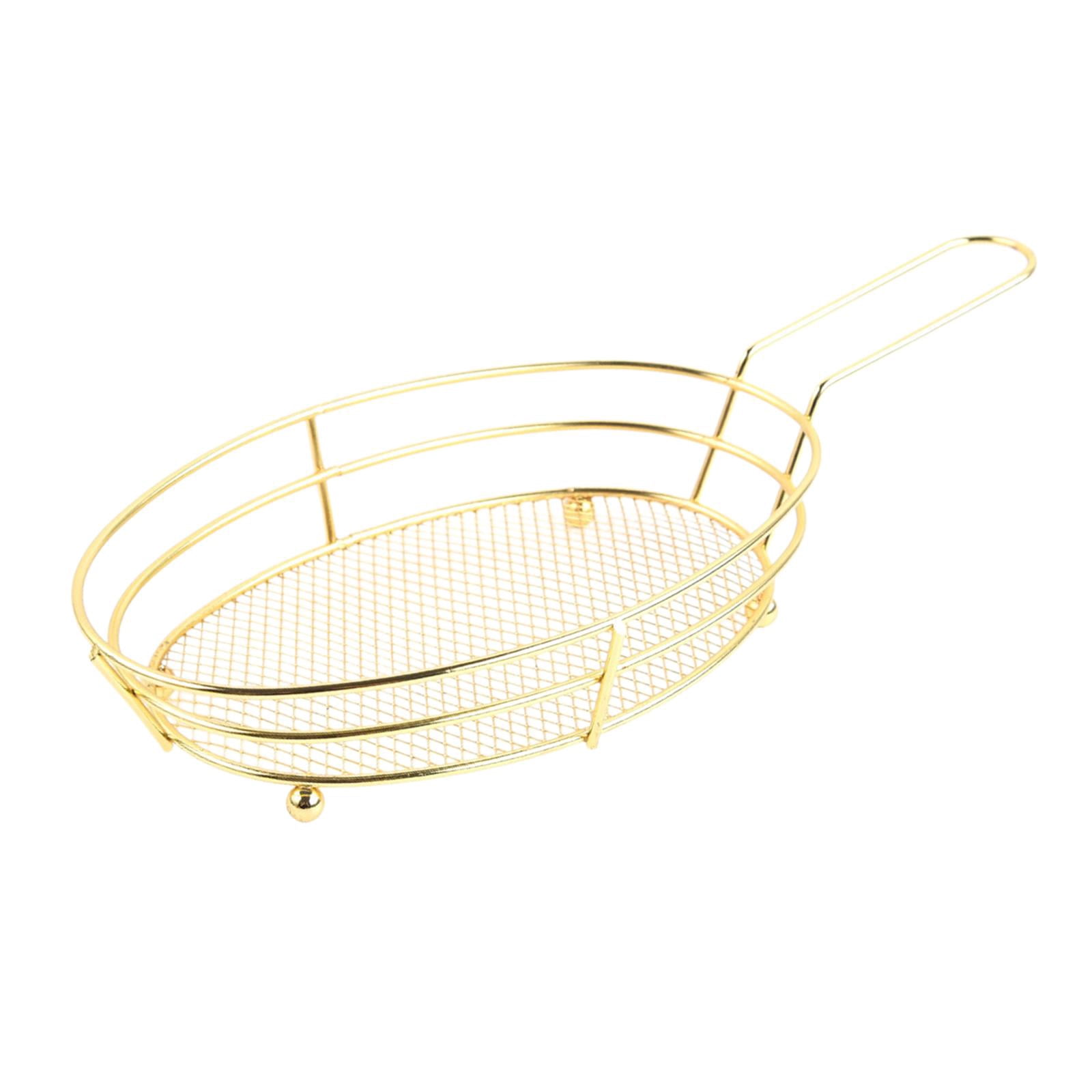 CUTICATE Iron Fry Basket, Restaurant Serving Basket Multipurpose French ...