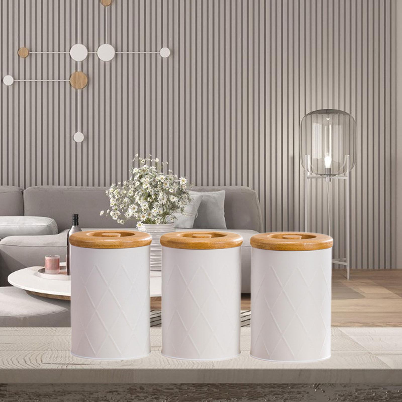 CUTICATE Kitchen Canister Set Coffee Tea Sugar Container Decorative ...