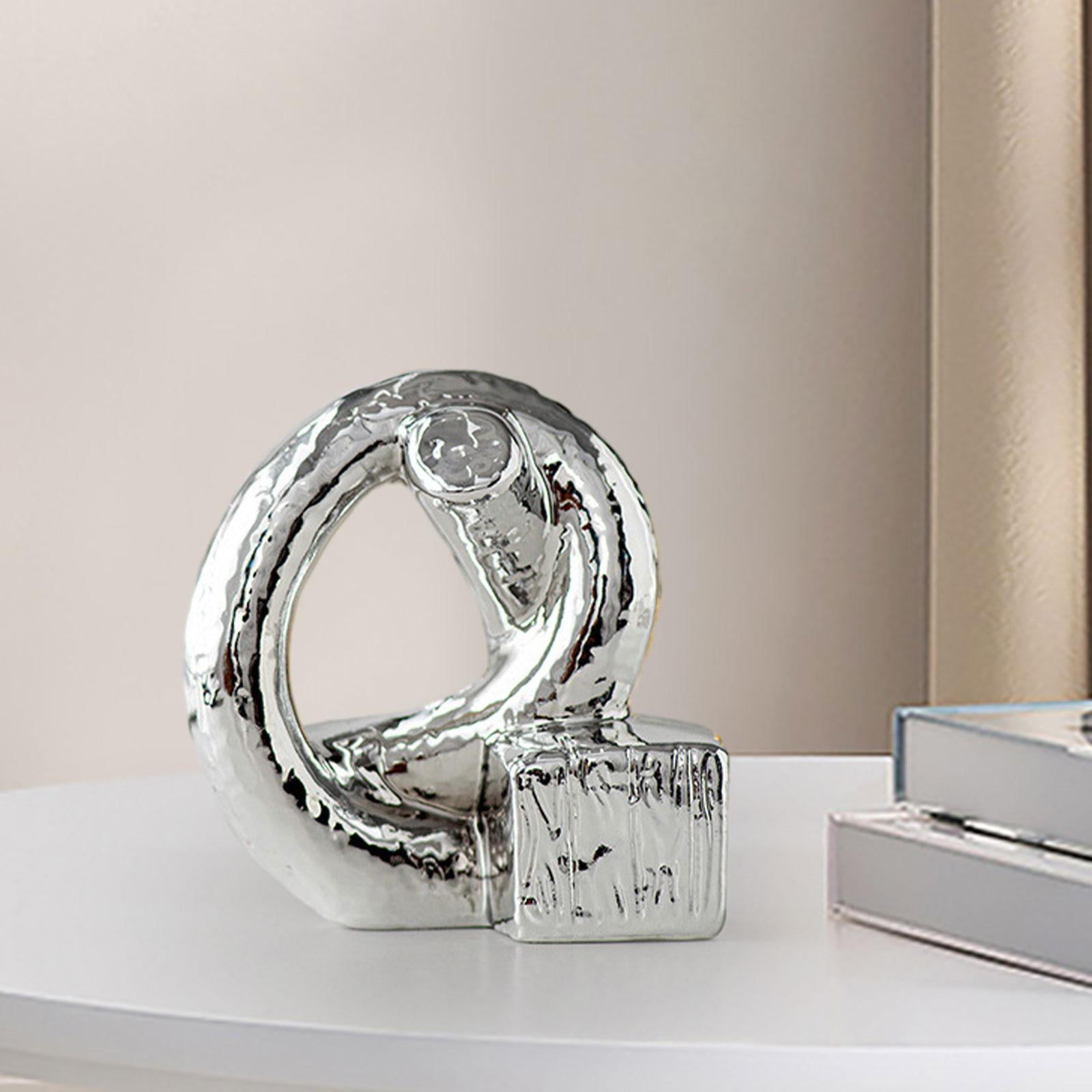 CUTICATE Knot Statue Decor Figurine Housewarming Gift Modern Art Decor Tabletop Sculpture for ...