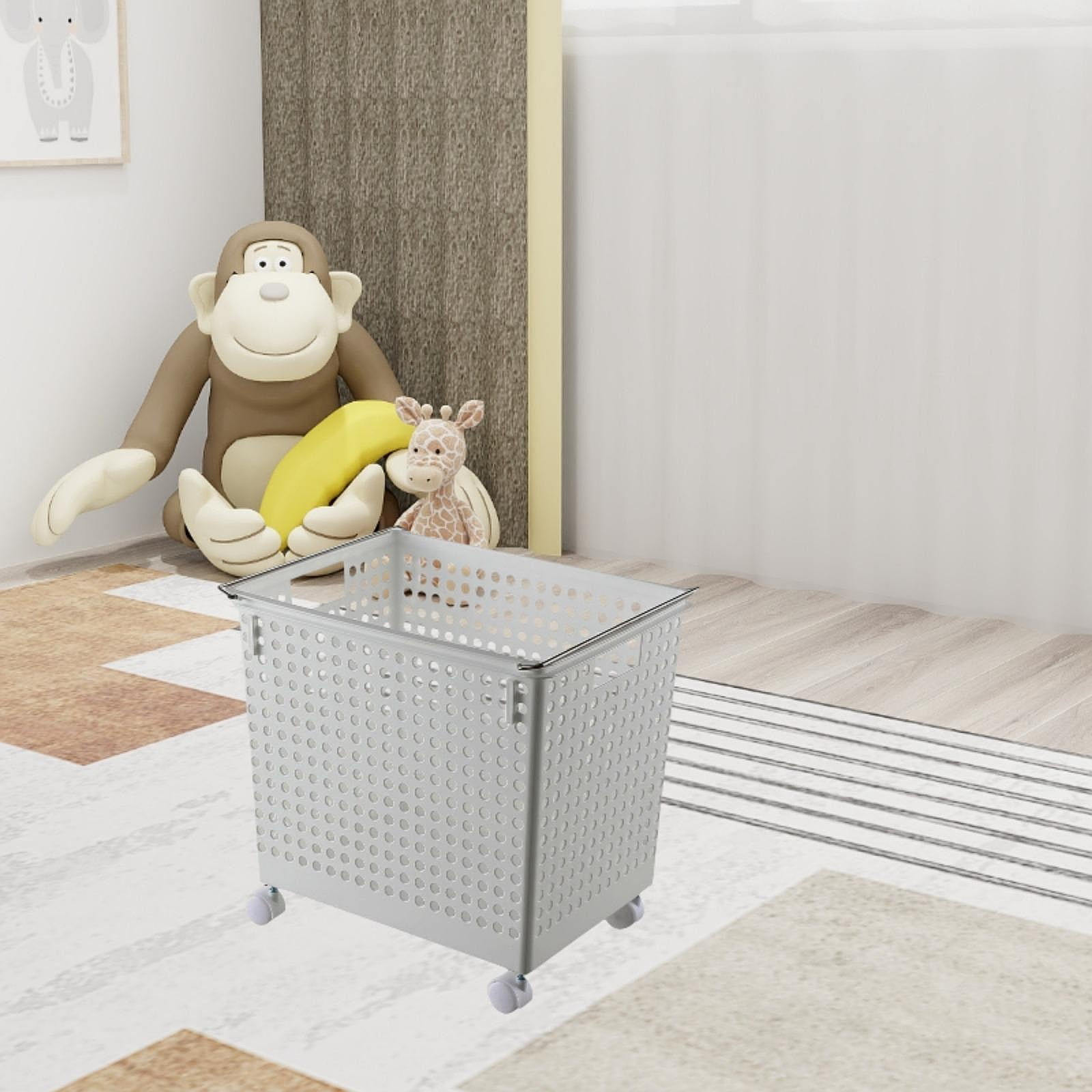 CUTICATE Laundry Basket with Wheels And Handle, Laundry Basket ...