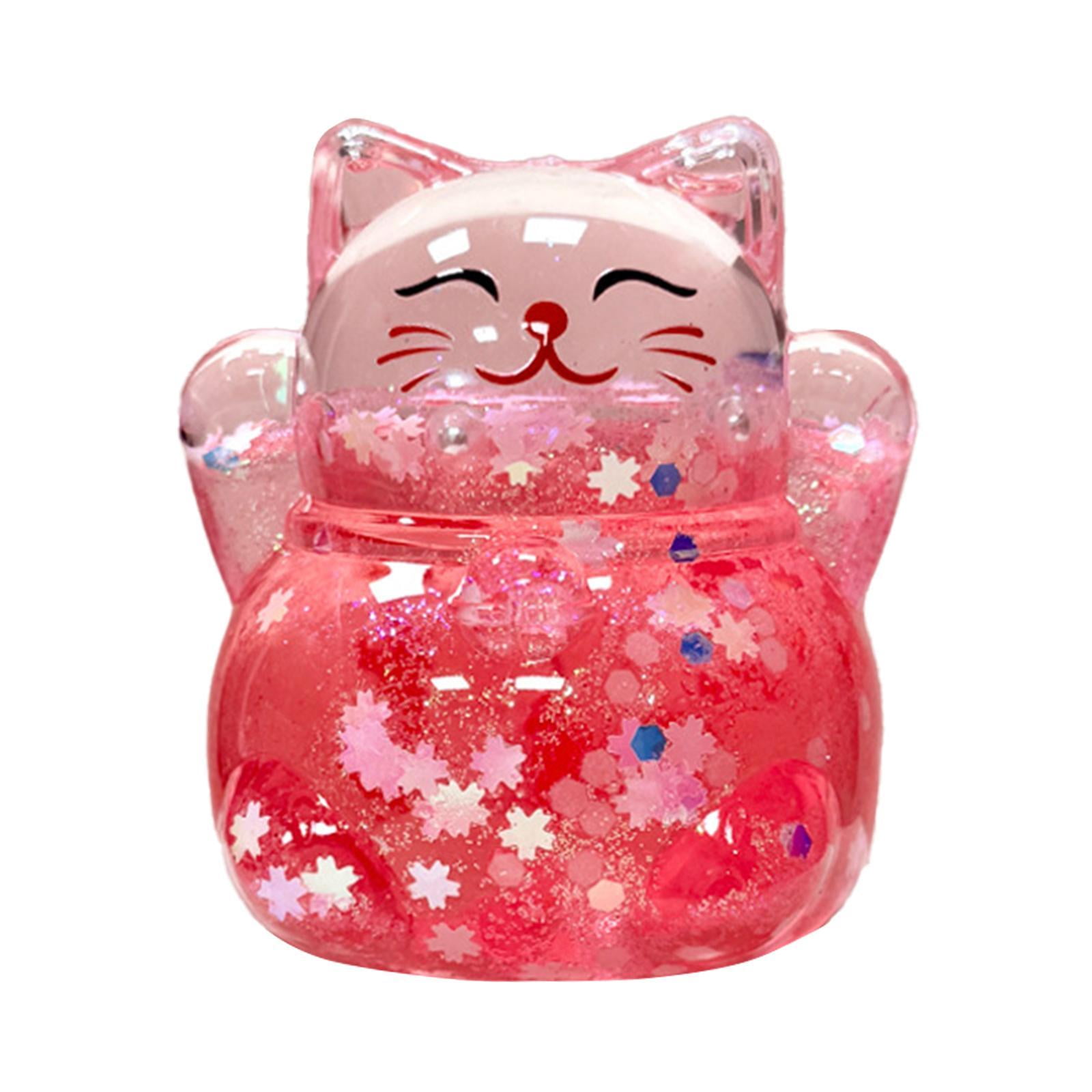 CUTICATE Lucky Cat Statue Crafts Lovely Birthday Gift Cat Figurine for ...