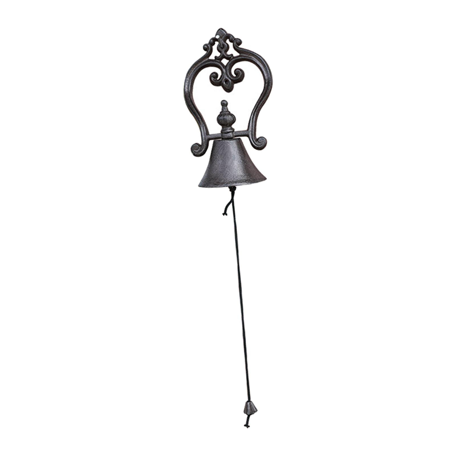 CUTICATE Manually Shaking Cast Iron Doorbells, Wall Mounted Dinner Bell ...