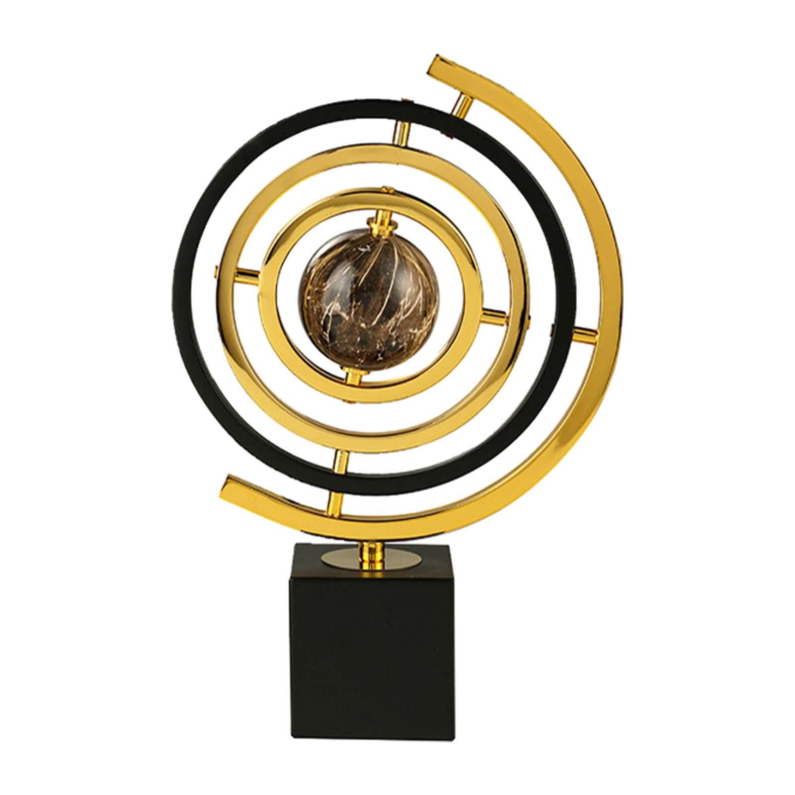 CUTICATE Modern Art Decor Aesthetic Rotating Globe Creative Art Statue ...