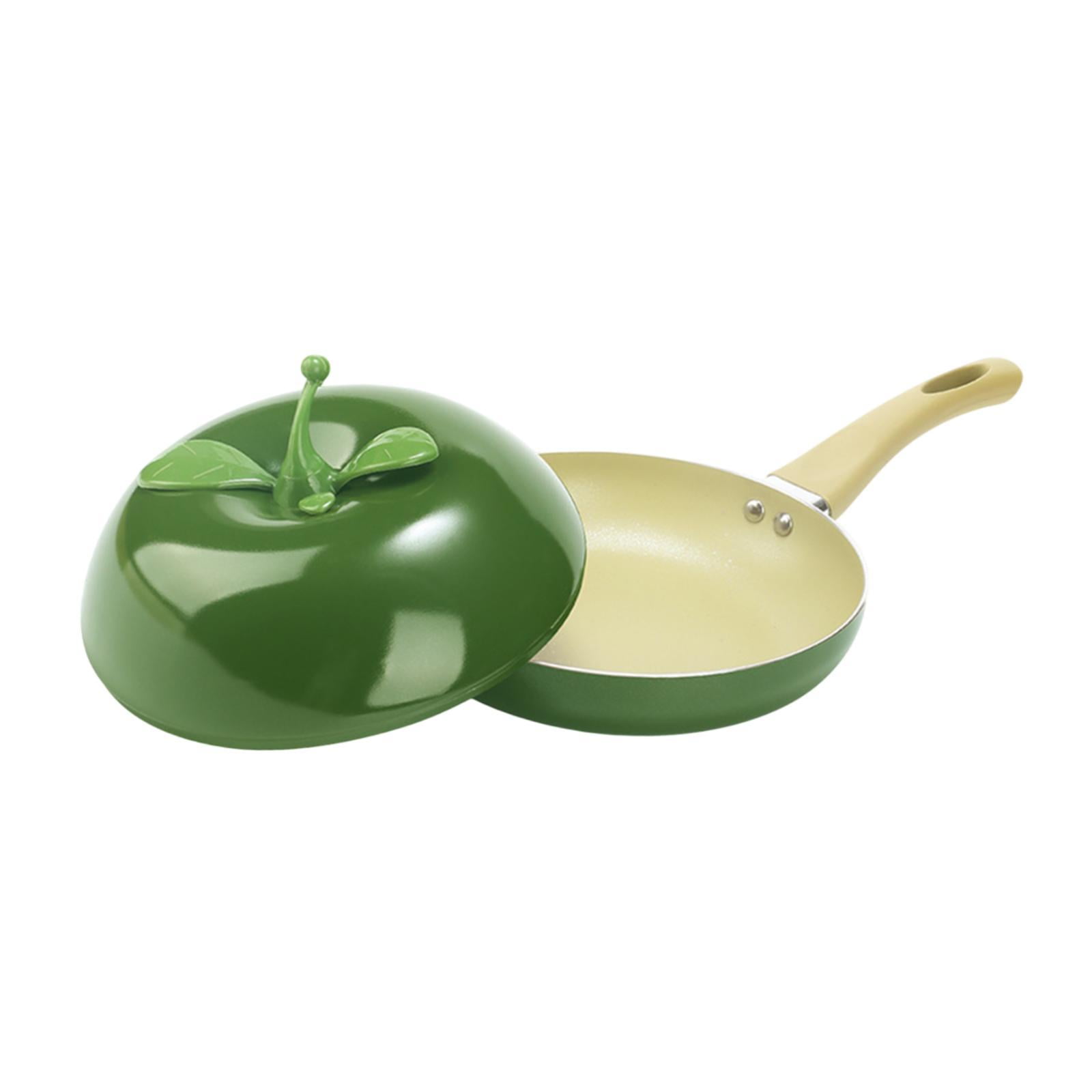 CUTICATE Non Stick Frying Pan Pancake Pan with Handle Sauce with Lid ...