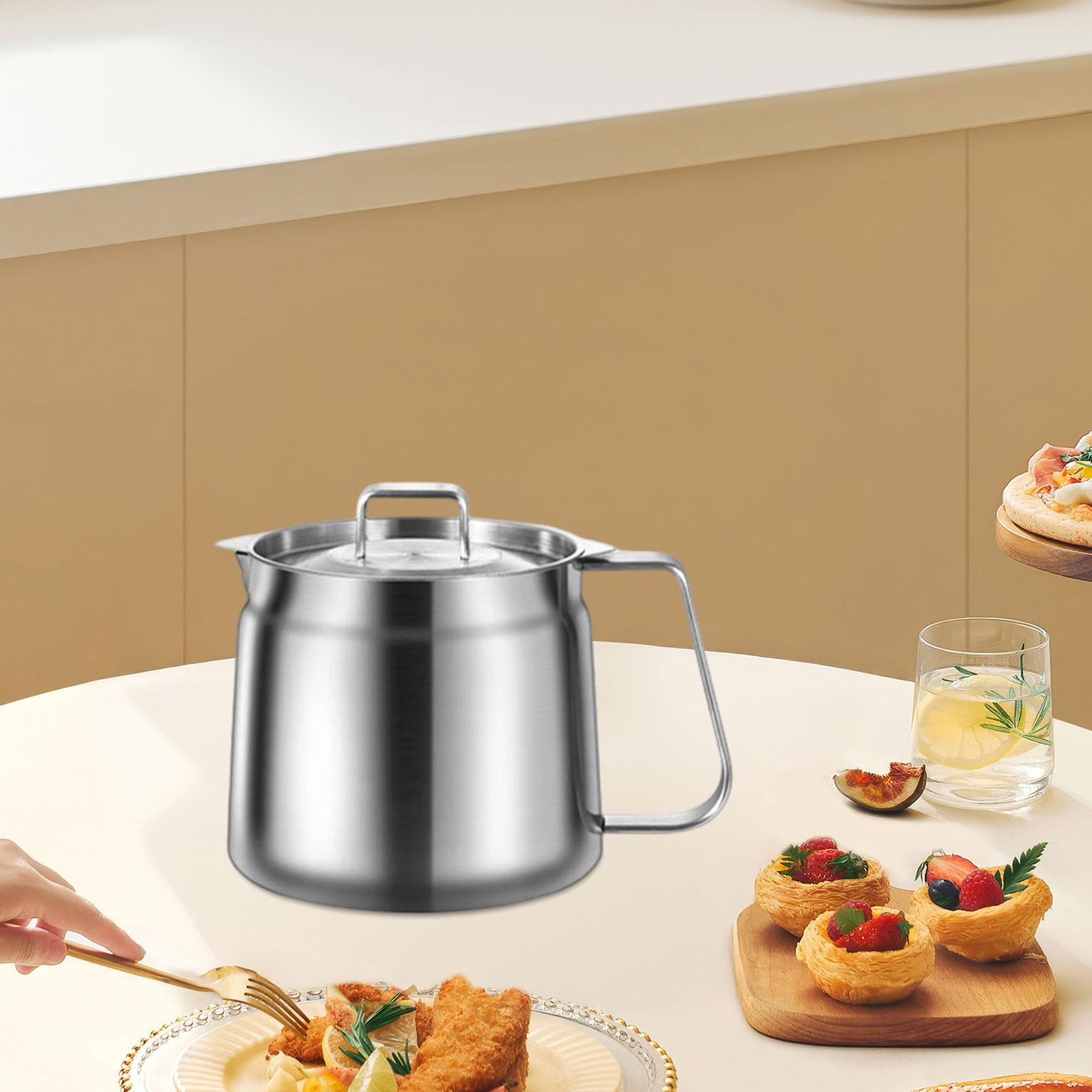 CUTICATE Oil Strainer Pot Stainless Steel Deep Fryer Pot Multi ...