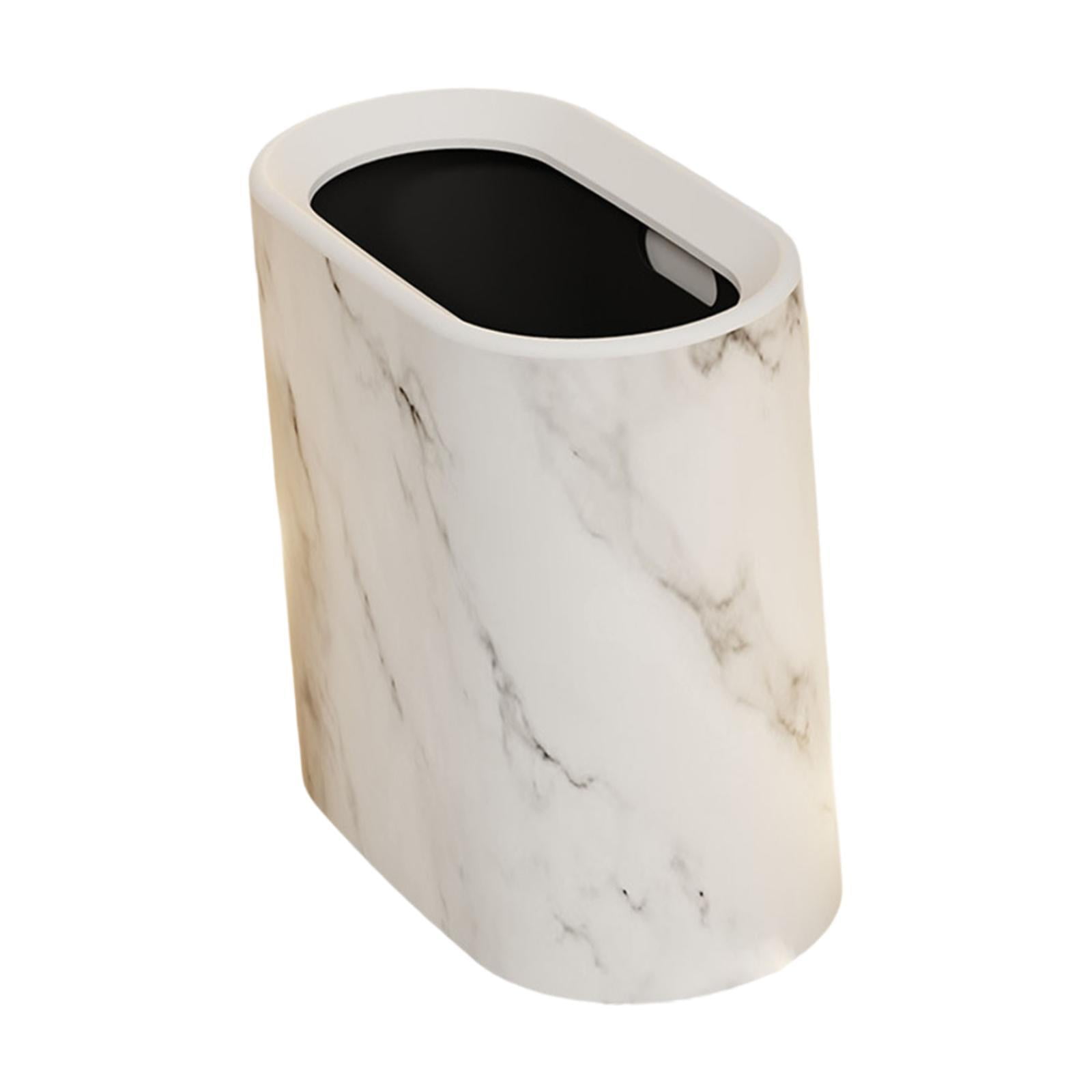 Cuticate Open Top Trash Can Double Layers Trash Bin Dustbin Simple ...