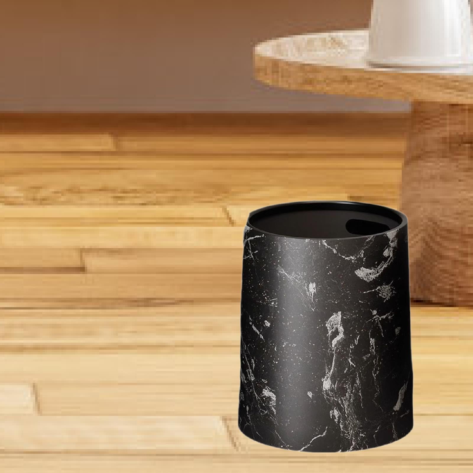 CUTICATE Open Top Trash Can Garbage Can Modern Simple Rubbish Can ...