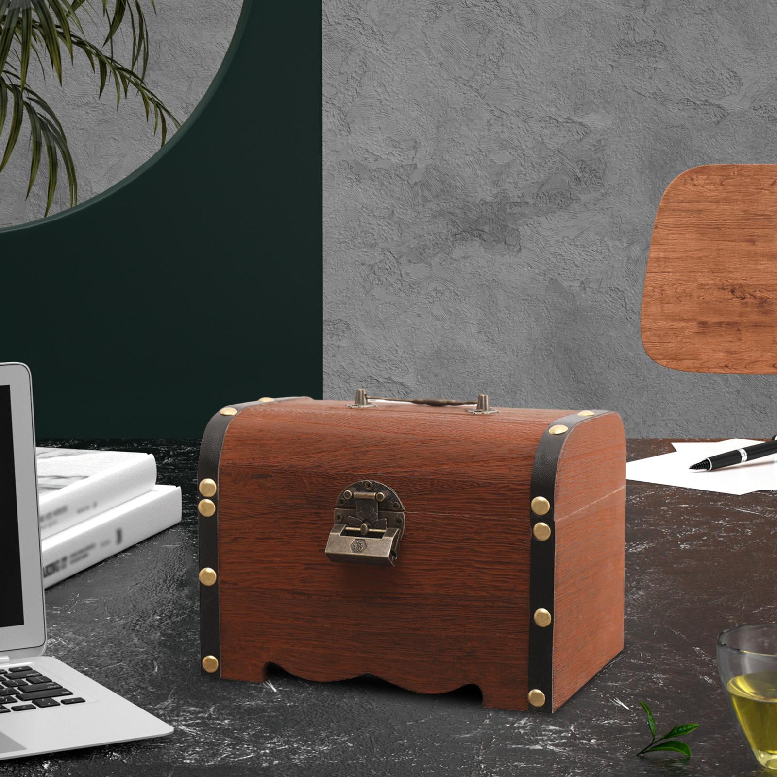 CUTICATE Piggy Bank Treasure Box Decorative Coin Bank Treasure Chest ...