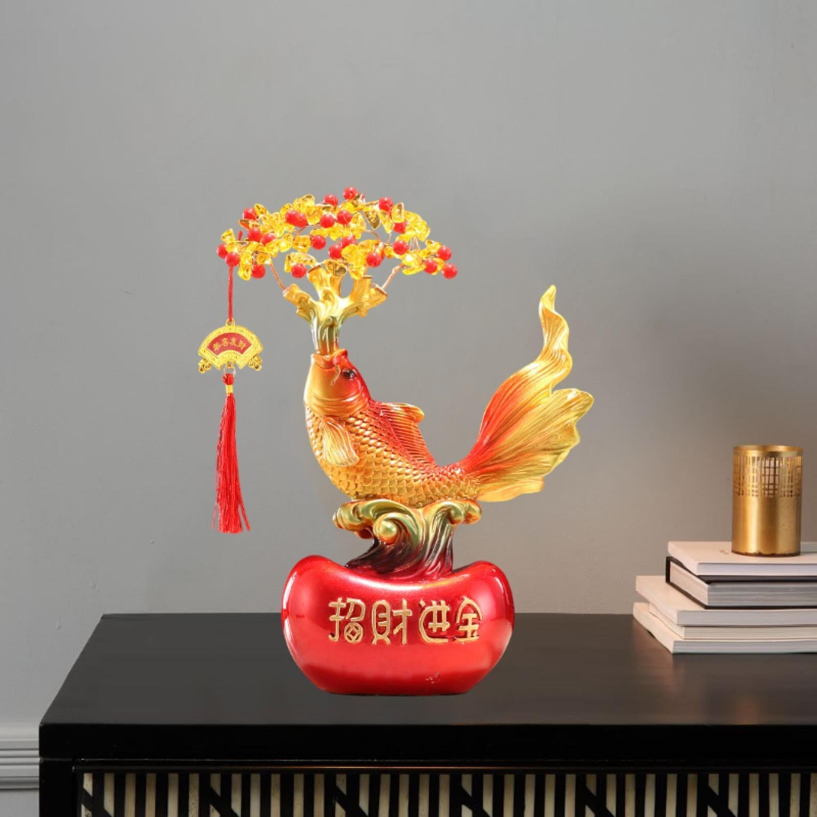 CUTICATE Prosperity Figurine Resin Statue Gifts Non Slip Base ...