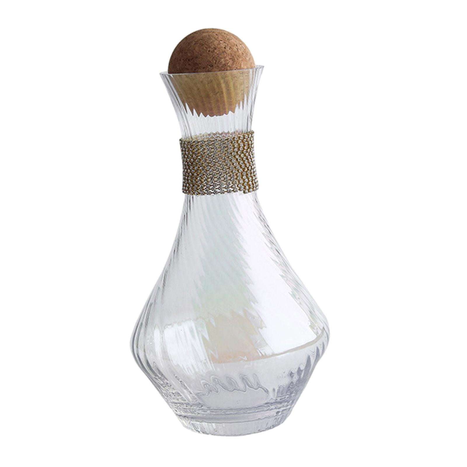 CUTICATE Red Decanter Handmade Glass Decanter Elegant Whisky Decanter ...