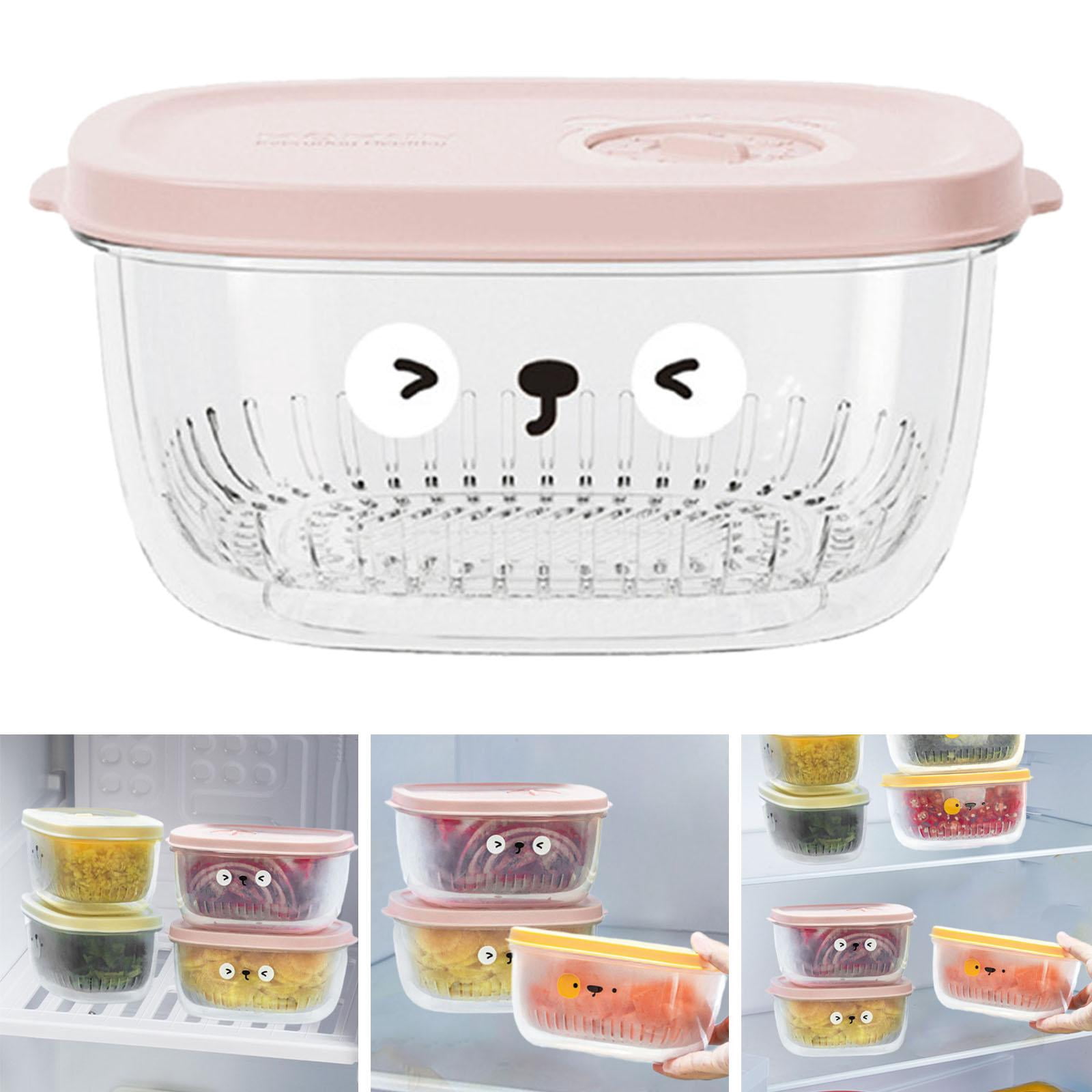 CUTICATE Refrigerator Organizer Bin Fruit Storage Container for Food ...