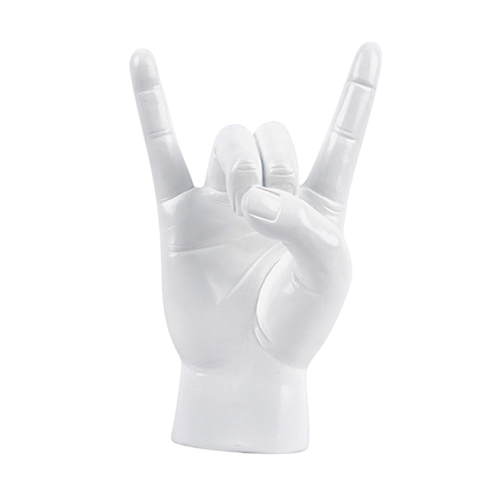 CUTICATE Rock Hand Gesture Statue Hand Sign Collection Creative Music ...