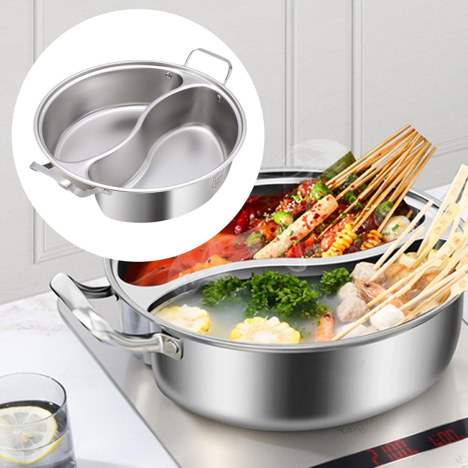 CUTICATE Shabu Shabu Divider Hot Pot Divided Hot Pot Kitchen Cooker ...