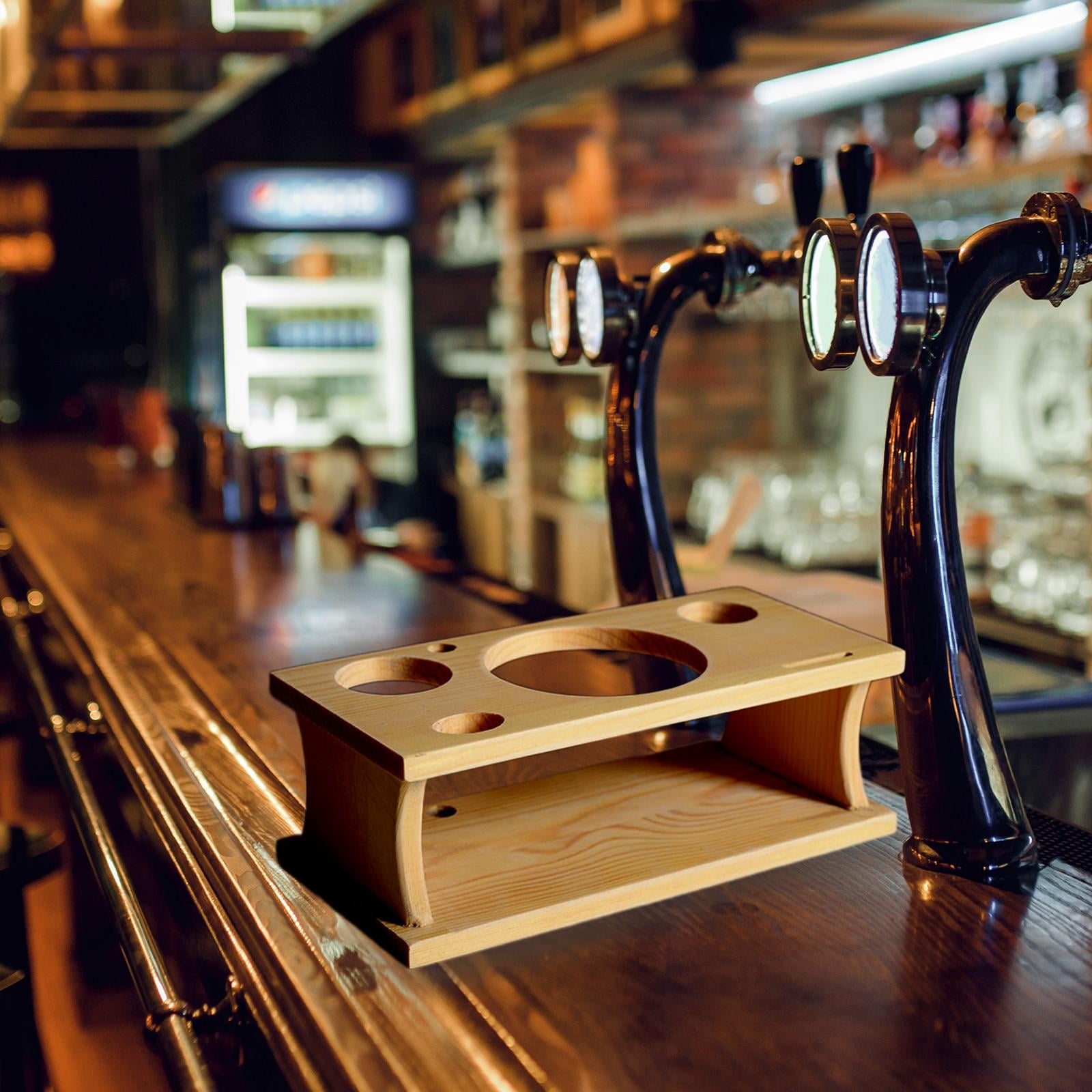 CUTICATE Shaker Wooden Rack Bartender Tool Organizer Practical Sturdy ...