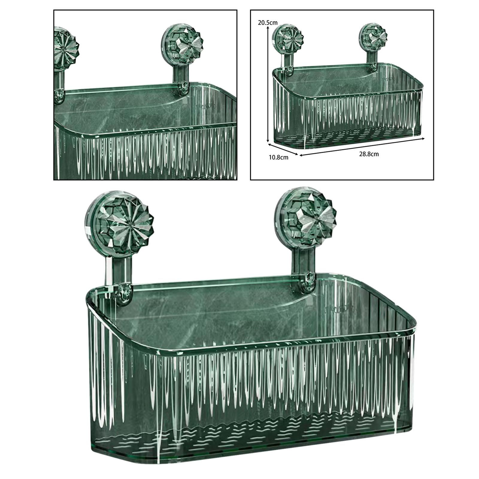 CUTICATE Shower Bathroom Floating Shelf Clear Reusable Waterproof ...