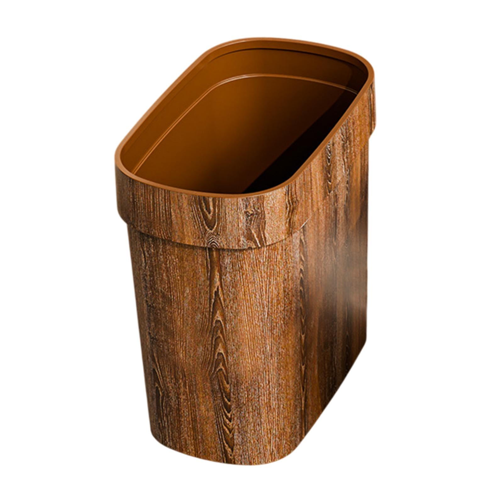 CUTICATE Slim Trash Can Garbage Bin Modern,Compact with Open Top ...