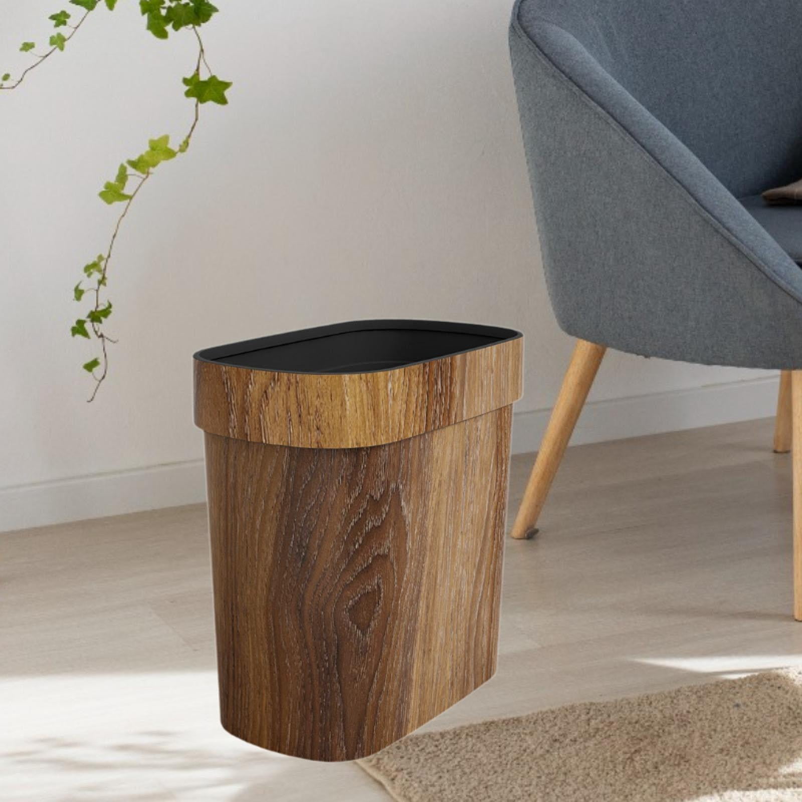 CUTICATE Slim Trash Can, Rectangular Trash Bin with Open Top, Kitchen ...