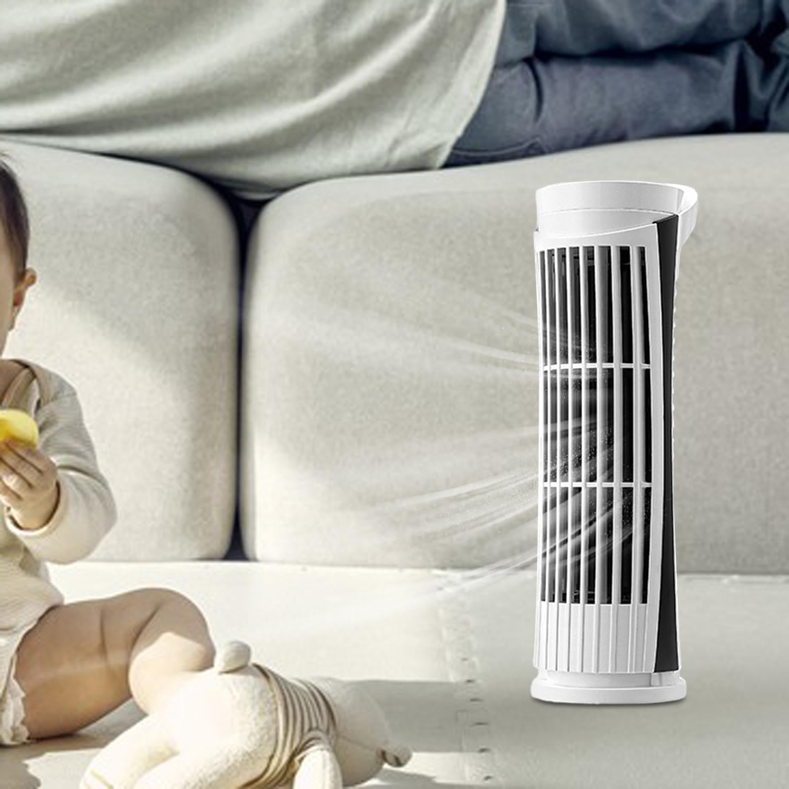 CUTICATE Small Plug in Fan Cooling Fan Table Lamp Electric Fan USB Plug ...