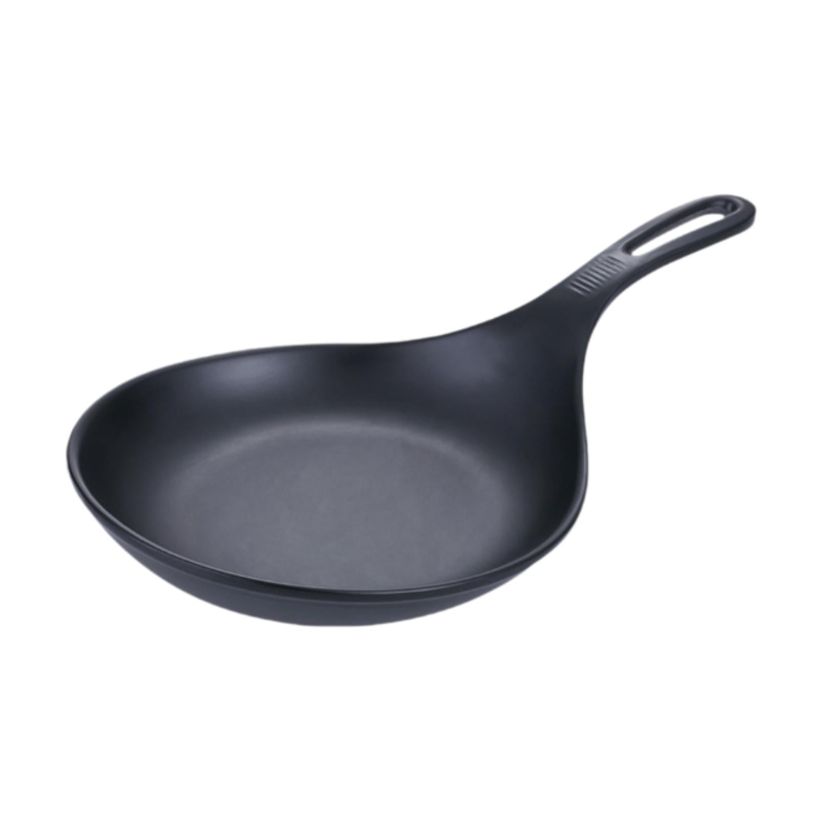 CUTICATE Spoon Pizza Plate with Handle Korean Handheld Plate Practical ...