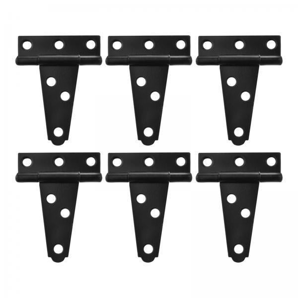 CUTICATE Strap Hinge Rustproof Black Triangular Hinge T Hinge for Barn ...